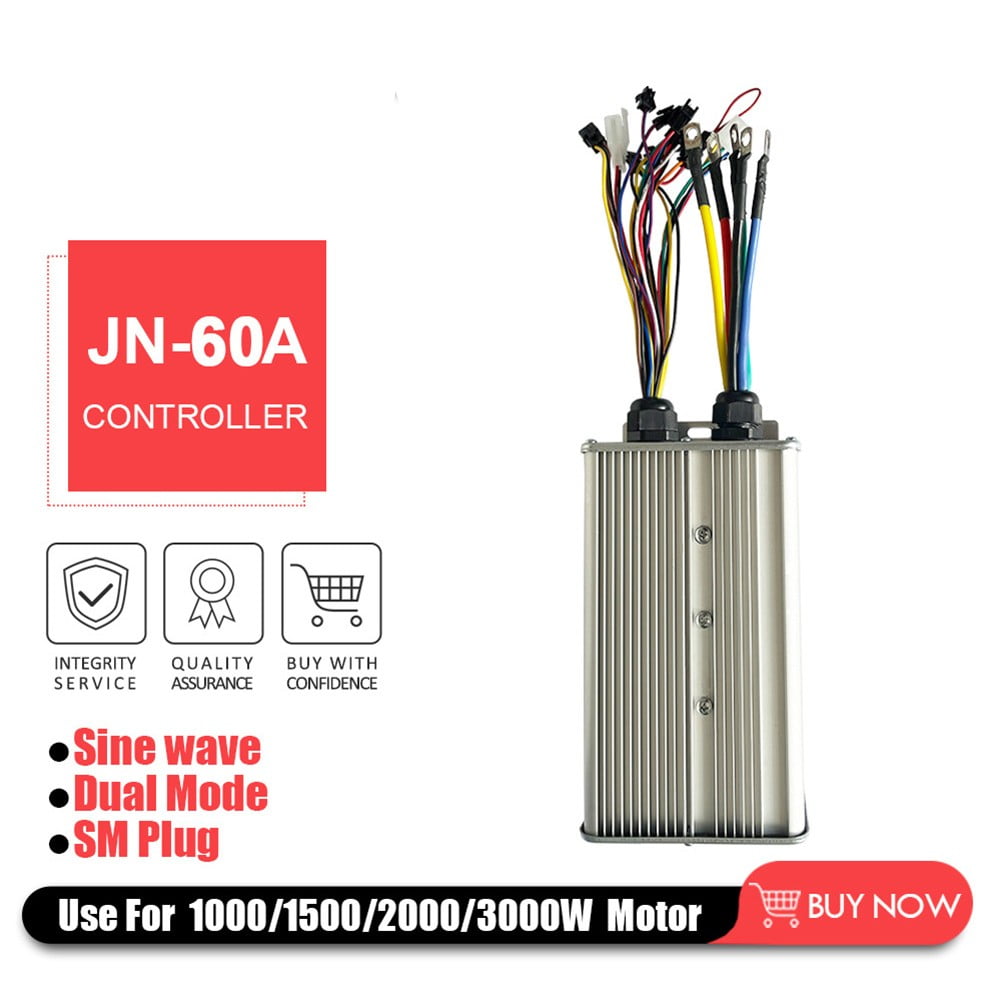YAAQII for 48V-72V JN-60A Dual Motor Controller 1000W-3000W Electric Bicycle Scooter Parts High ...