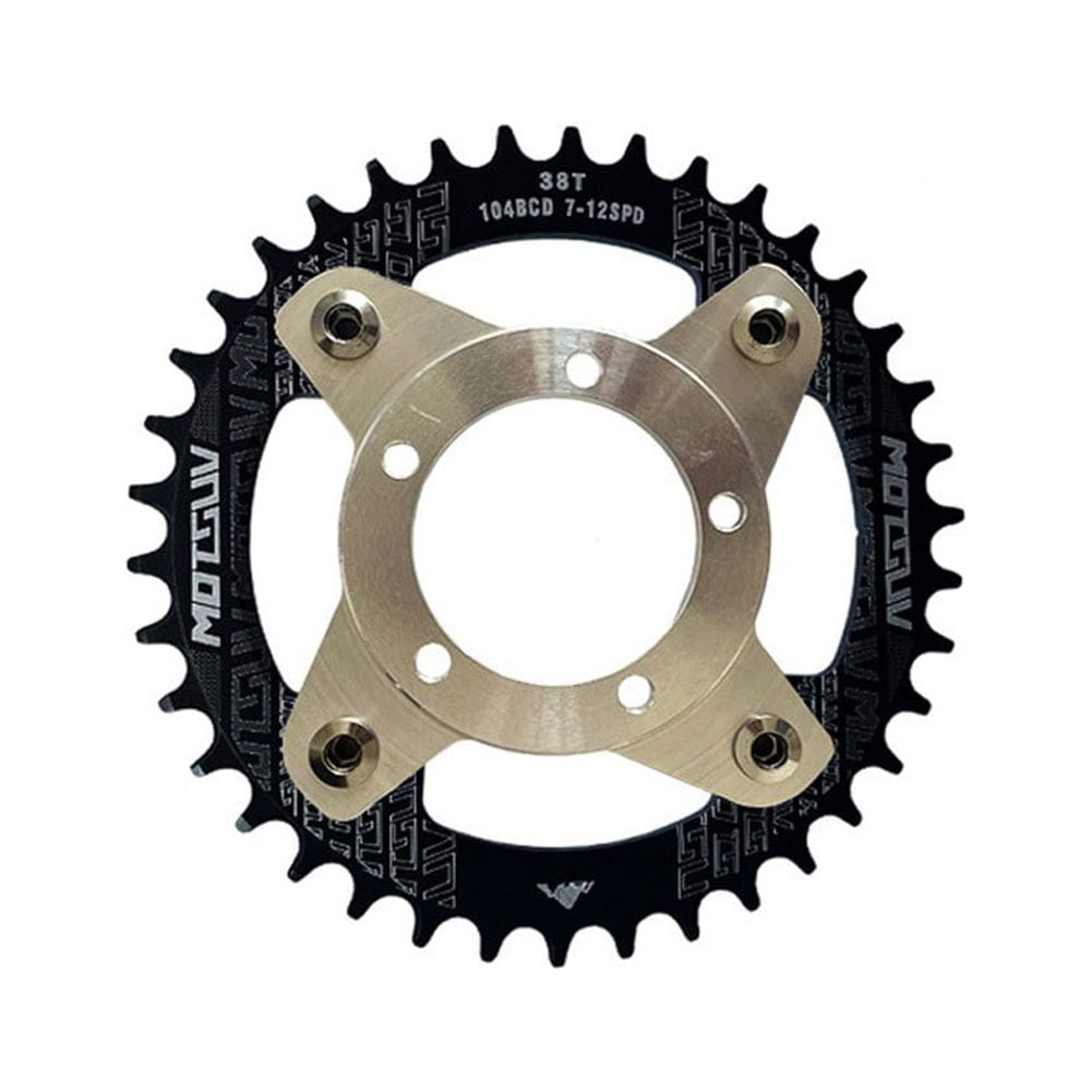 YAAQII for Bafang BBS01 BBS02 Electric Bike Chainring 32T 34T 36T 38T with Adapter for Mid-Drive ...