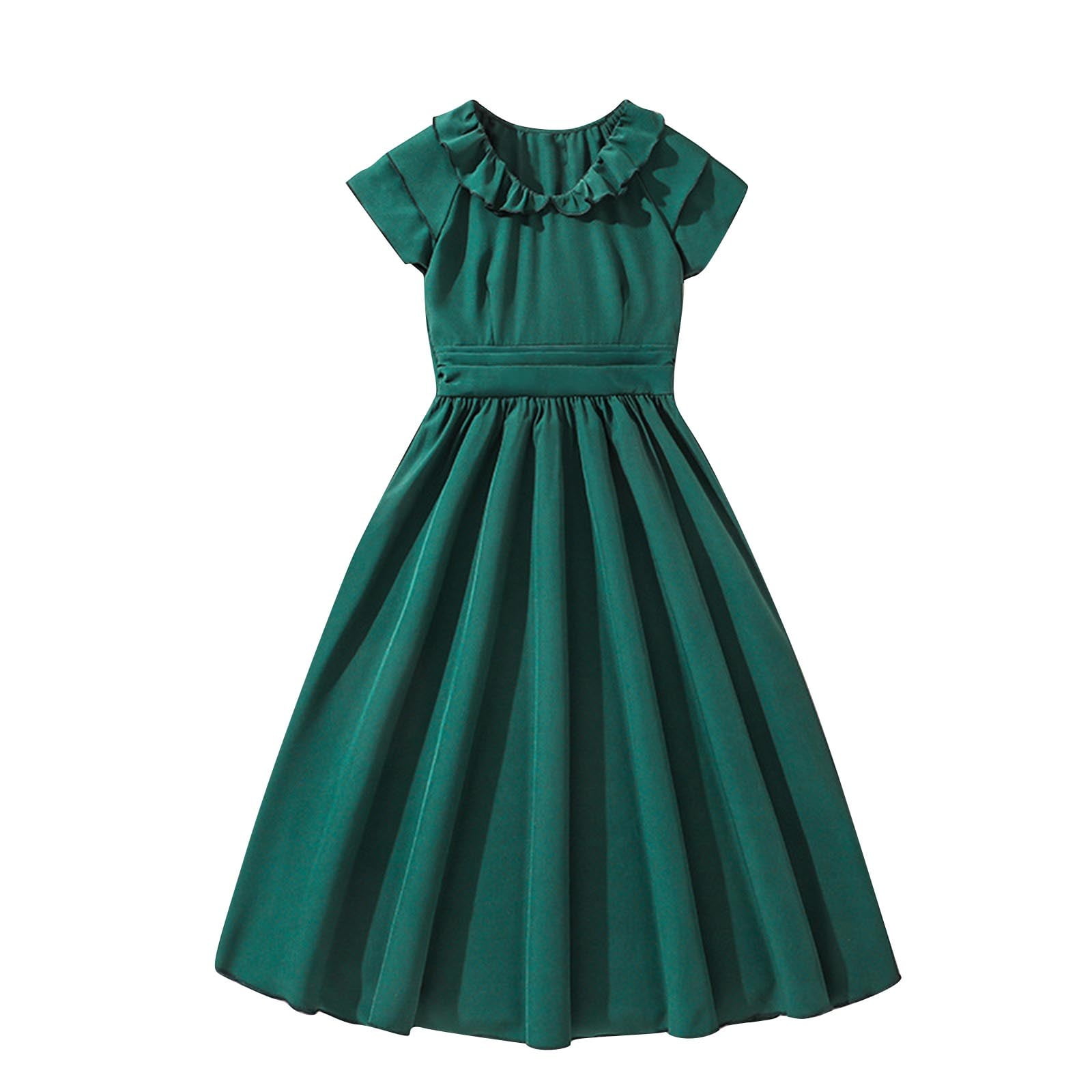 YABCSAZ Baby Girl's Dresses Ruffle Short Sleeve Tank Sundress Summer ...