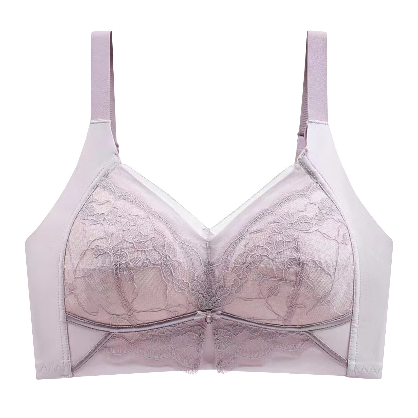 YABCSAZ Bras for Women Plus Size Backless Ultra-thin Bra Wirefree ...