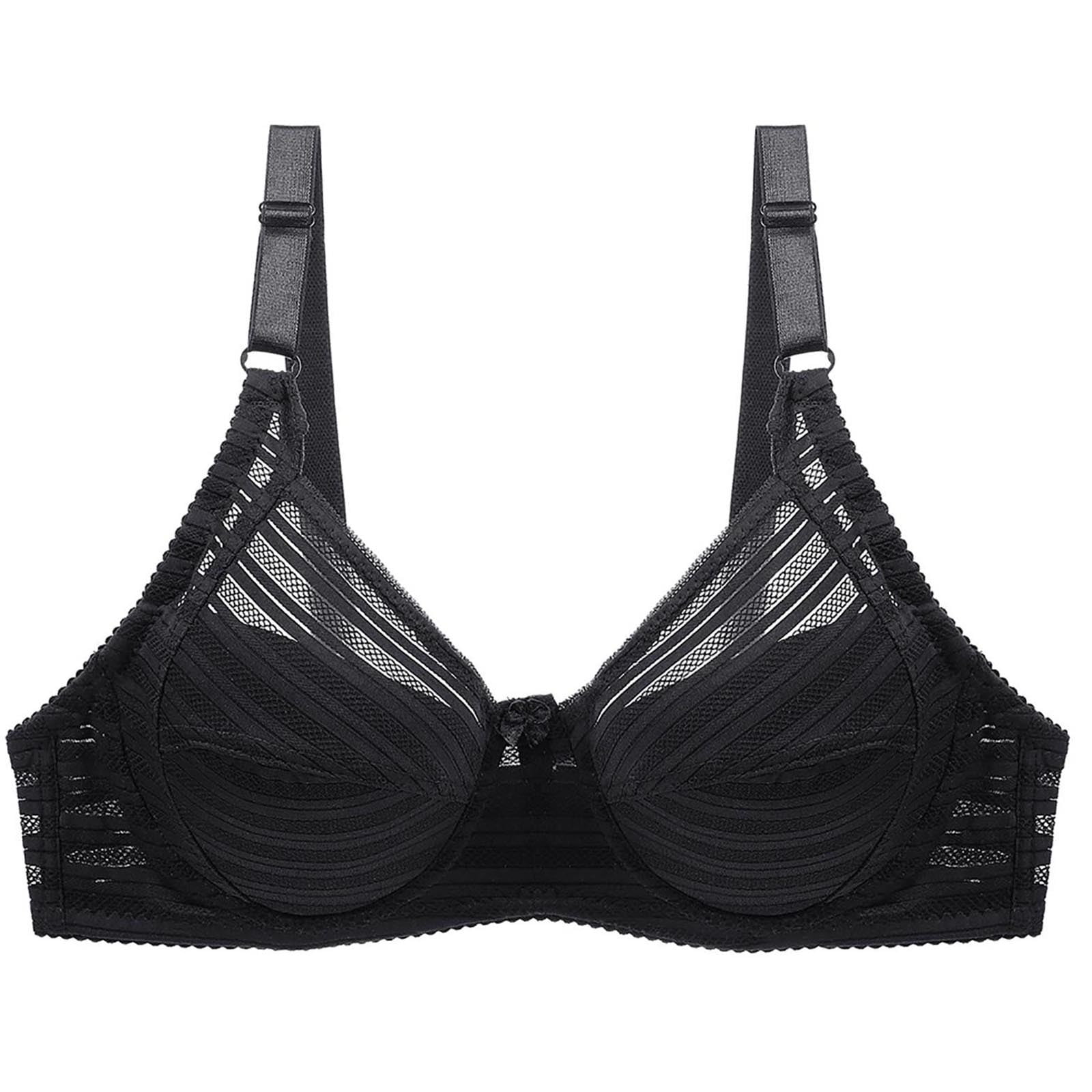 YABCSAZ Bras for Women Plus Size Lace Backless Ultra-thin Bra Wirefree ...