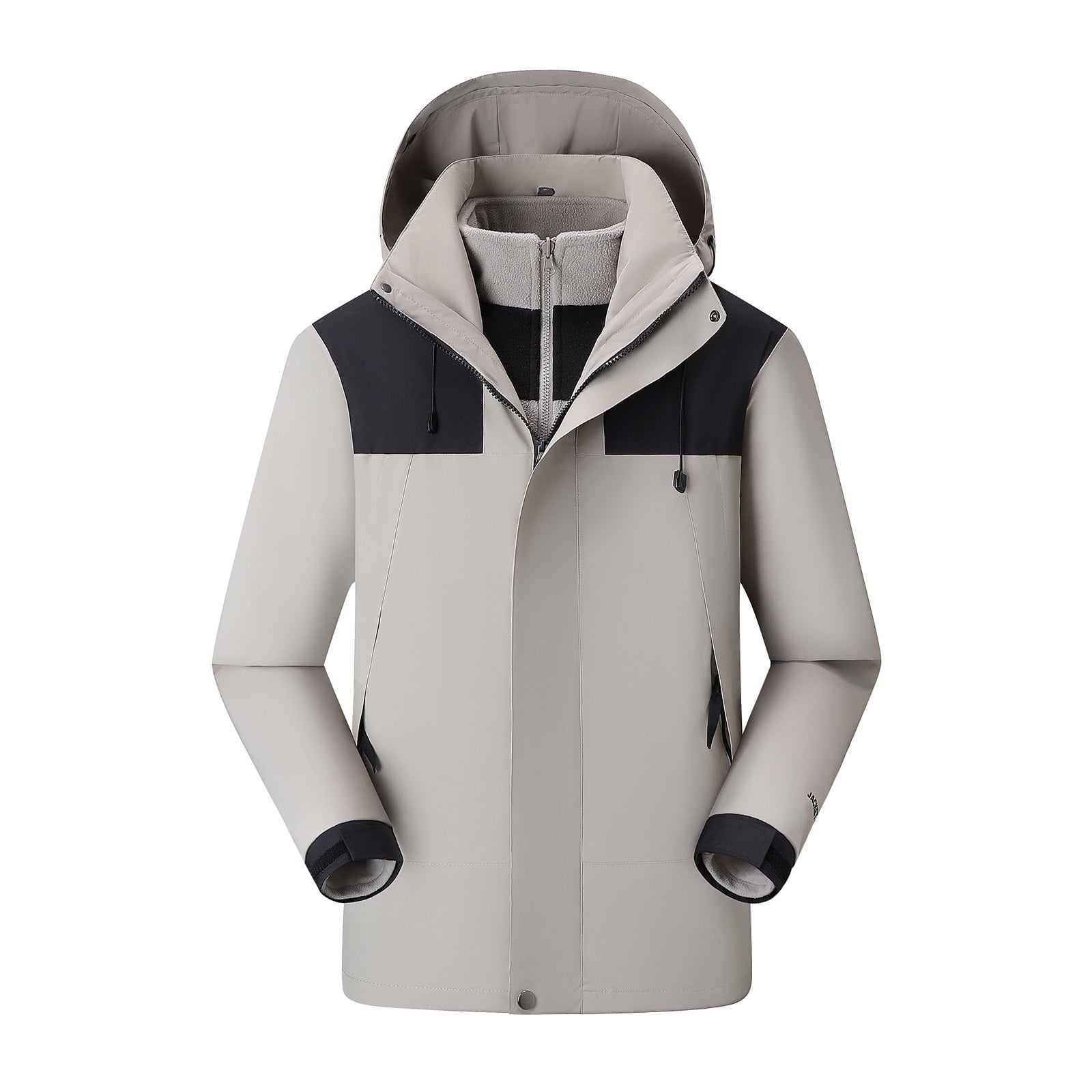 YABCSAZ Men's 3-in-1 Ski Jacket Waterproof Winter Coat Relaxed Fit ...