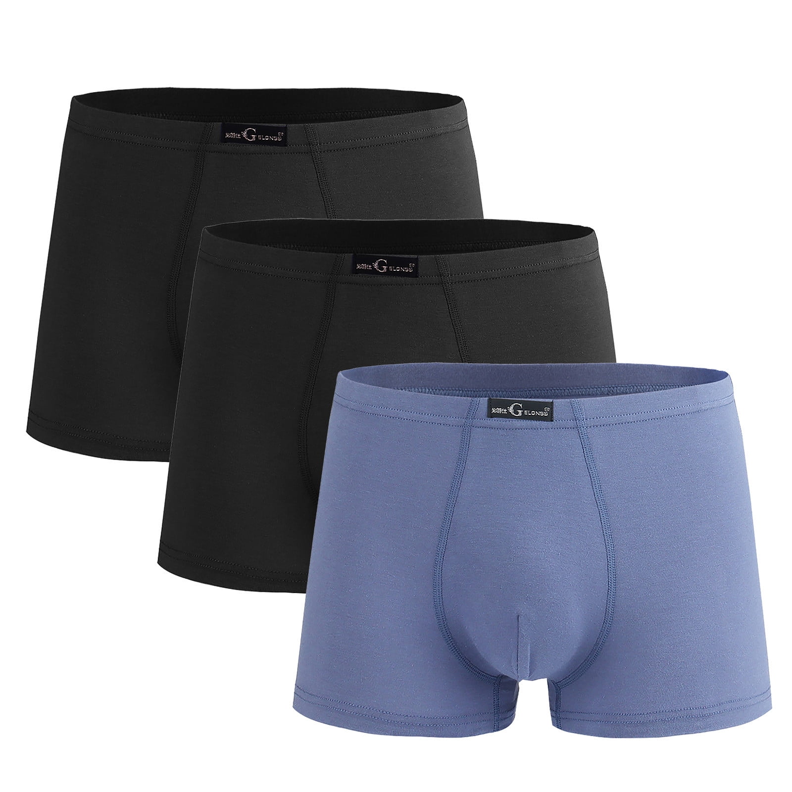 YABCSAZ Men's Boxer Briefs Soft and Breathable Cotton Underwear with ...