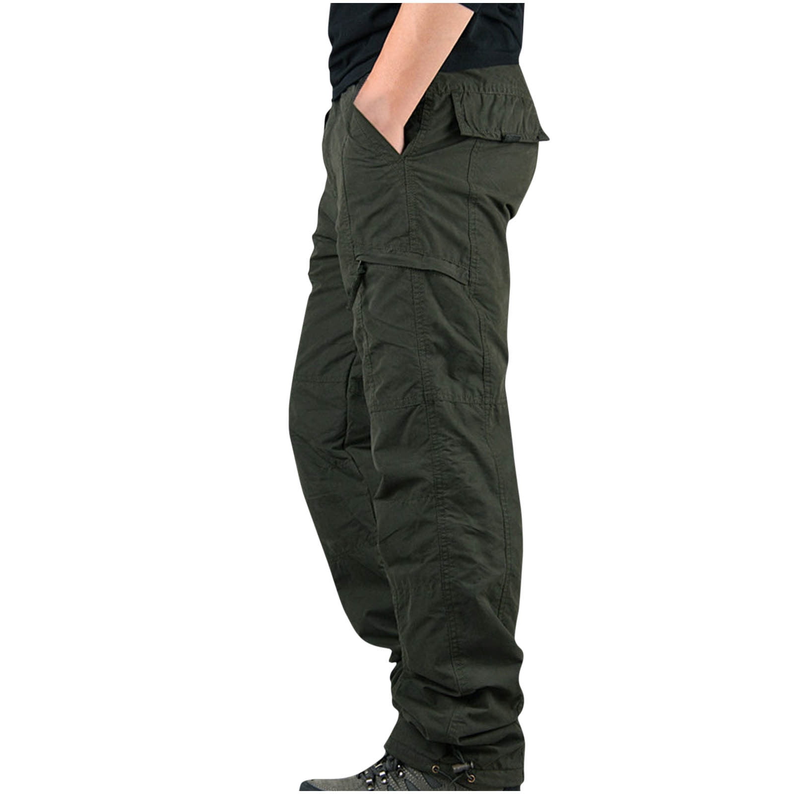 YABCSAZ Men's Cargo Pants Casual Relaxed Fit Stretch Tactical Pants ...