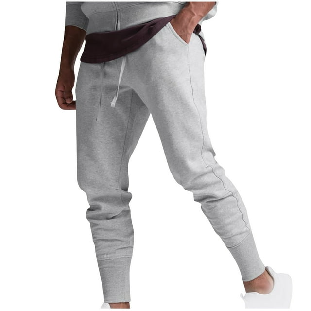 YABCSAZ Men's Fleece Lined Joggers - Water Resistant Sweatpants Hiking ...