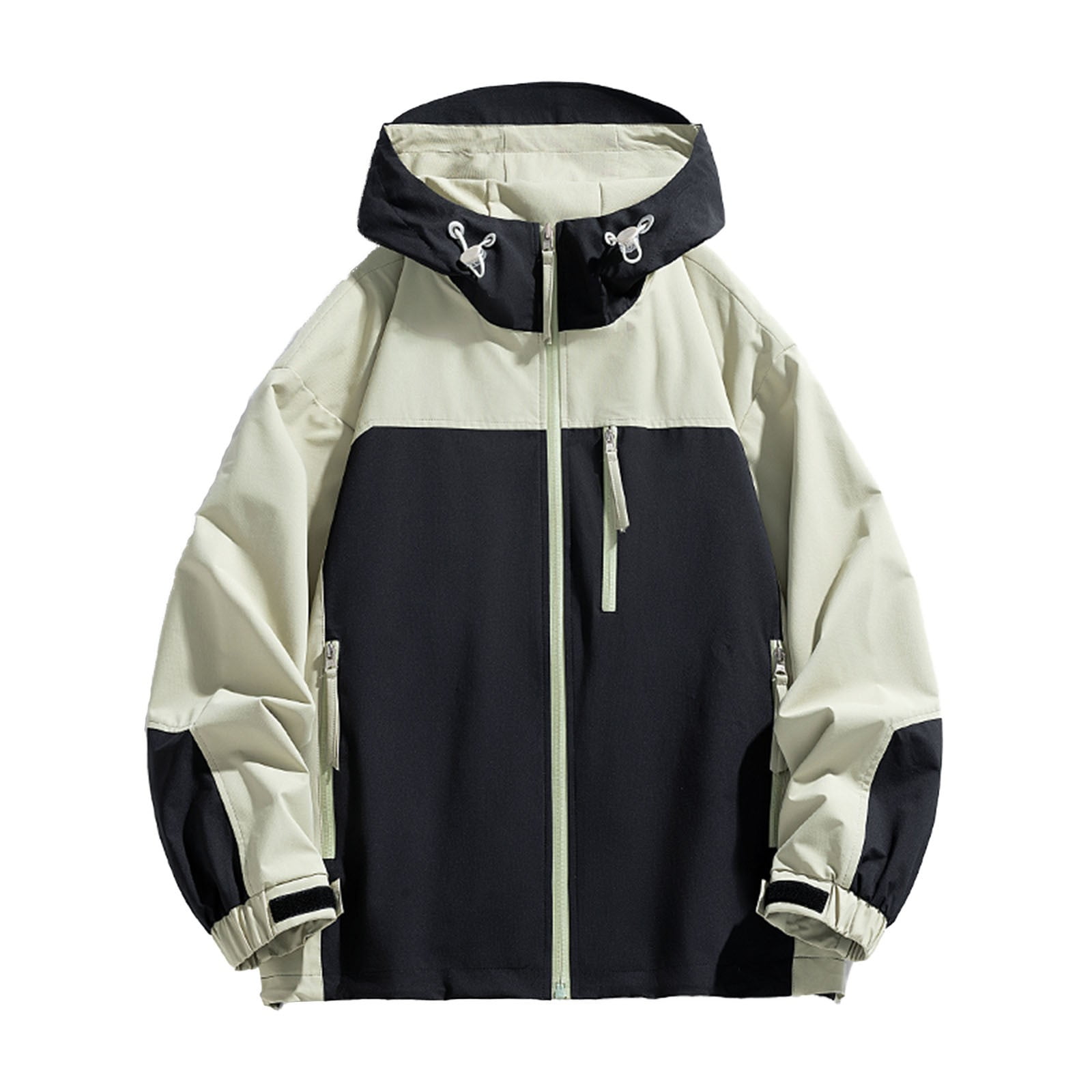 YABCSAZ Oversize Rain Jackets for Men Lightweight Relaxed Fit Hiking ...