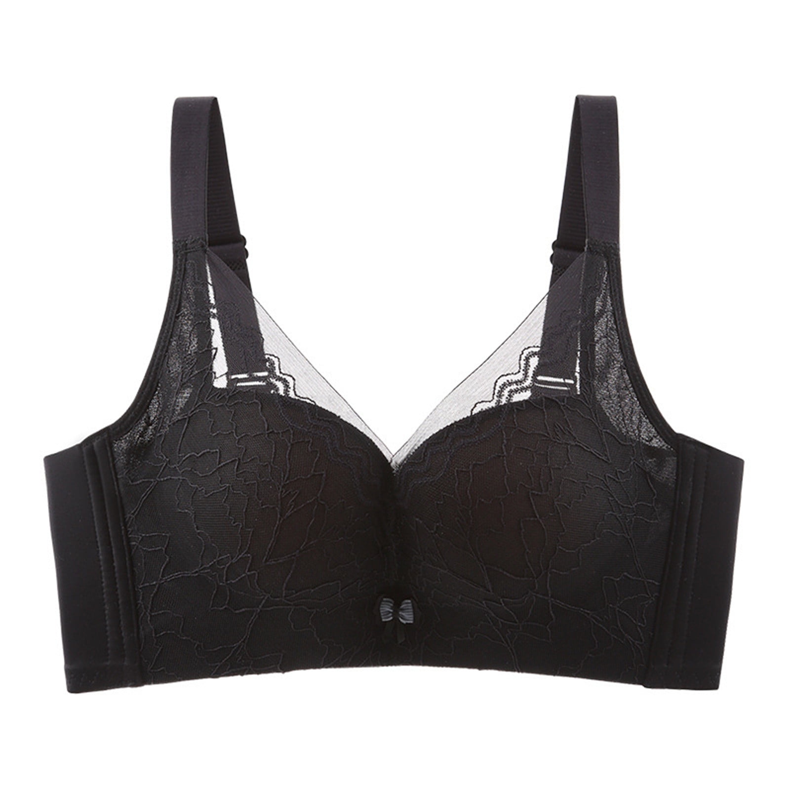 YABCSAZ Plus Size Bras for Women Lace Backless Ultra-thin Bra Wirefree ...