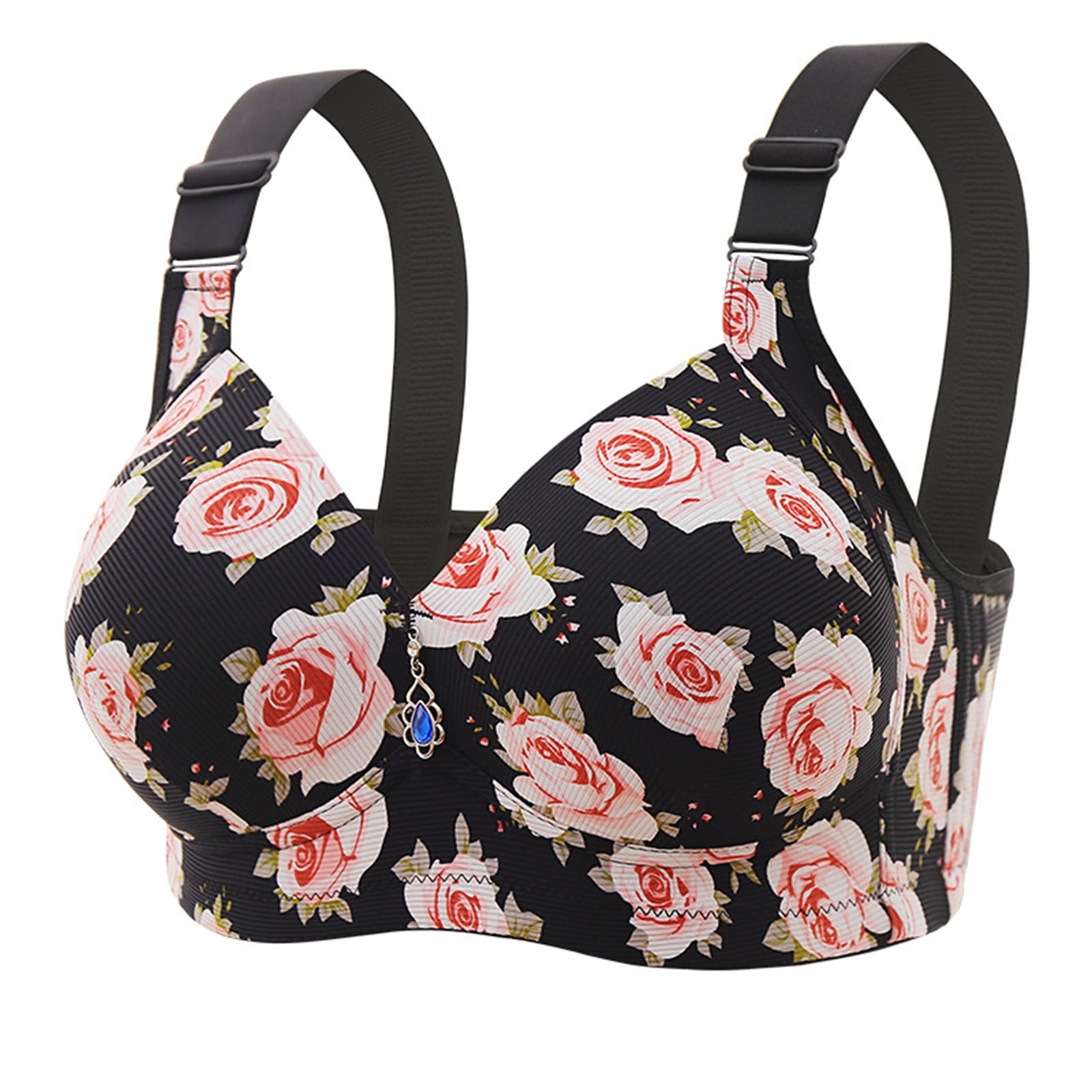 YABCSAZ Plus Size Bras for Women Lace Backless Ultra-thin Bra Wirefree ...