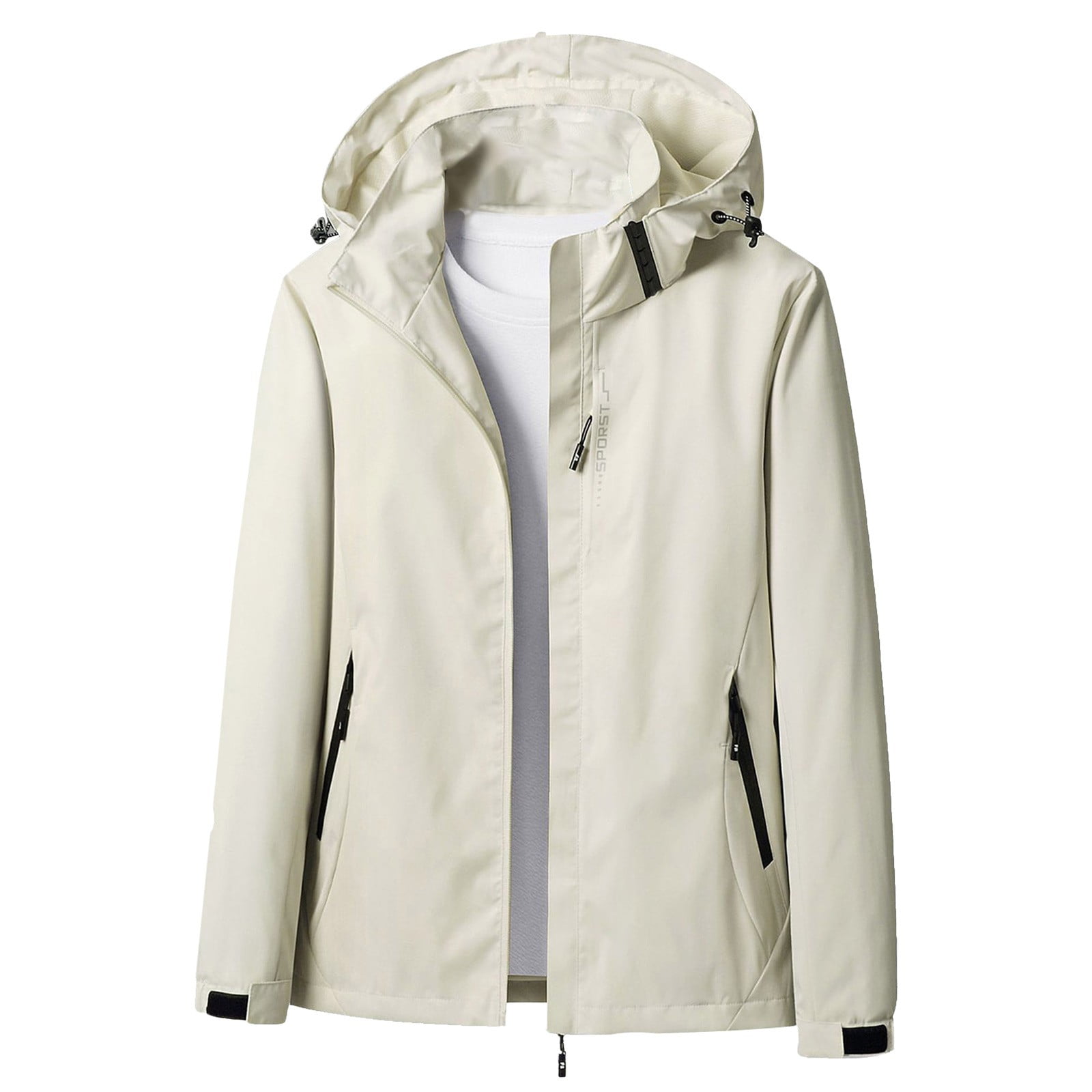 YABCSAZ Rain Jacket for Women Loose Running Lightweight Waterproof ...