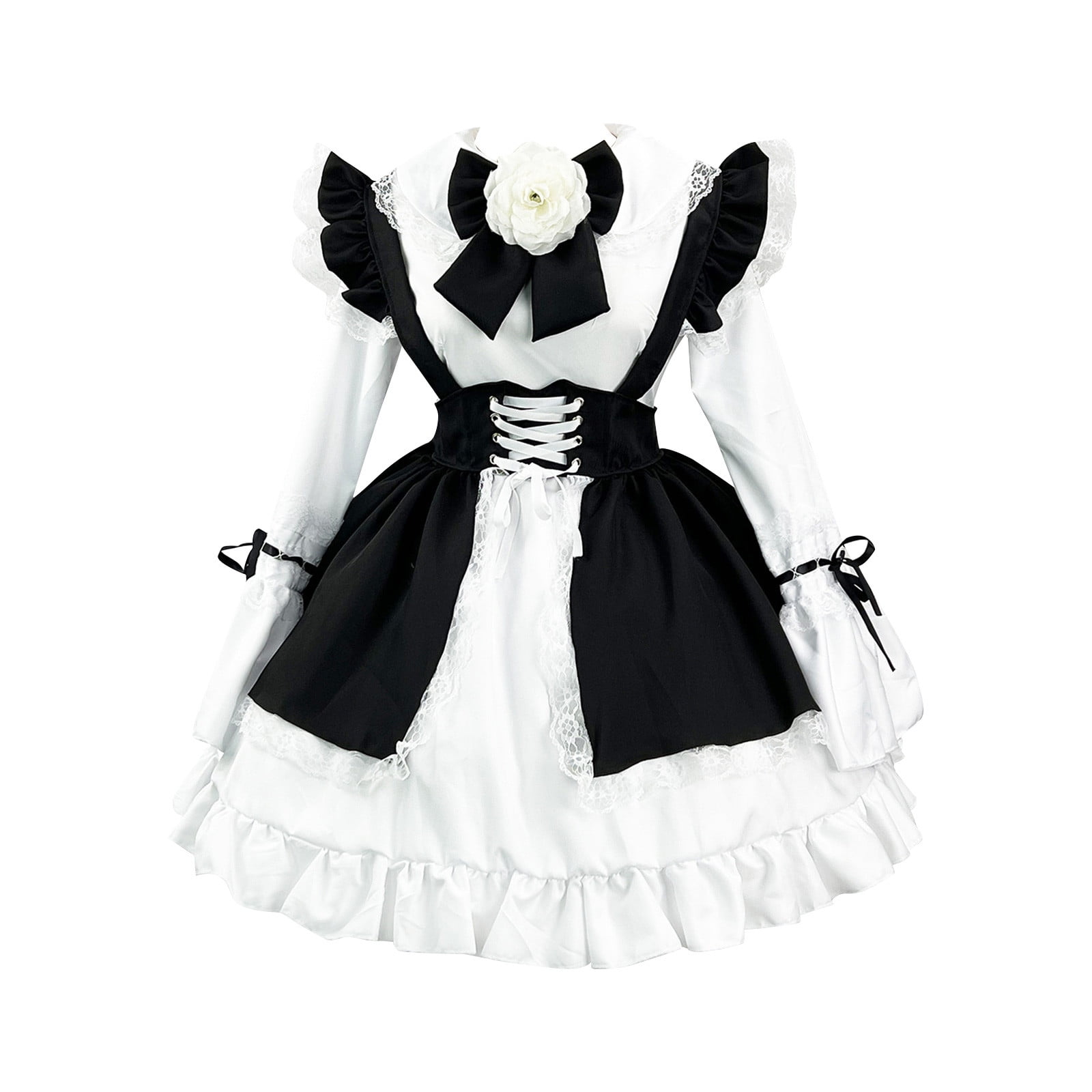 YABCSAZ Vintage Embroidered Renaissance Gothic Dress for Women Plus ...