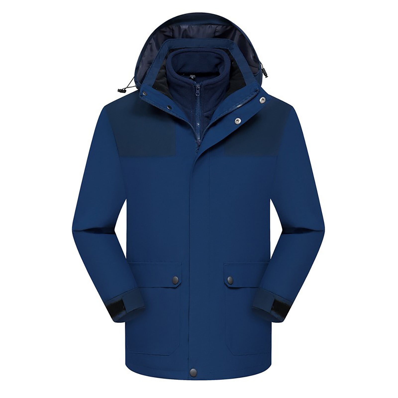 YABCSAZ Waterproof Rain Jacket Lightweight Warm Thick Raincoat ...