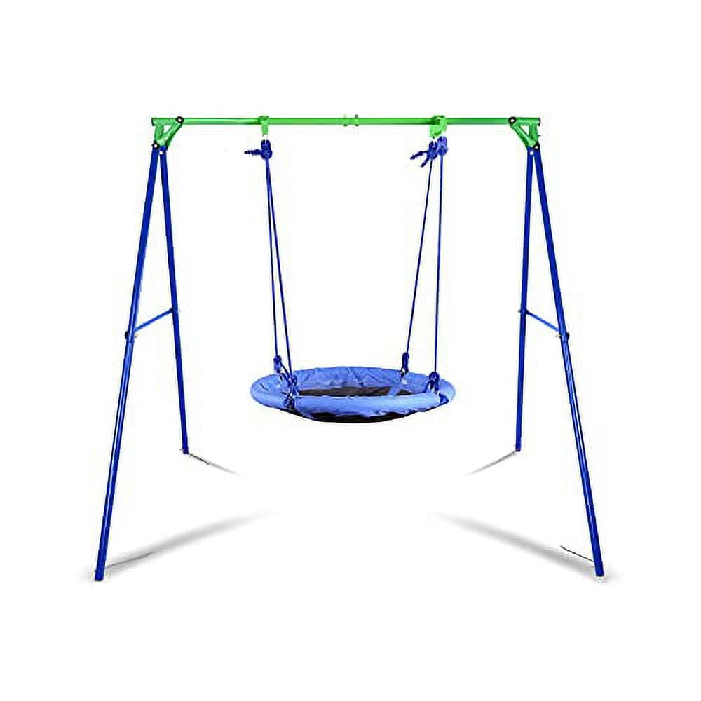 YACOOL Saucer Swing Set with Frame, Heavy Duty A-F - Walmart.com