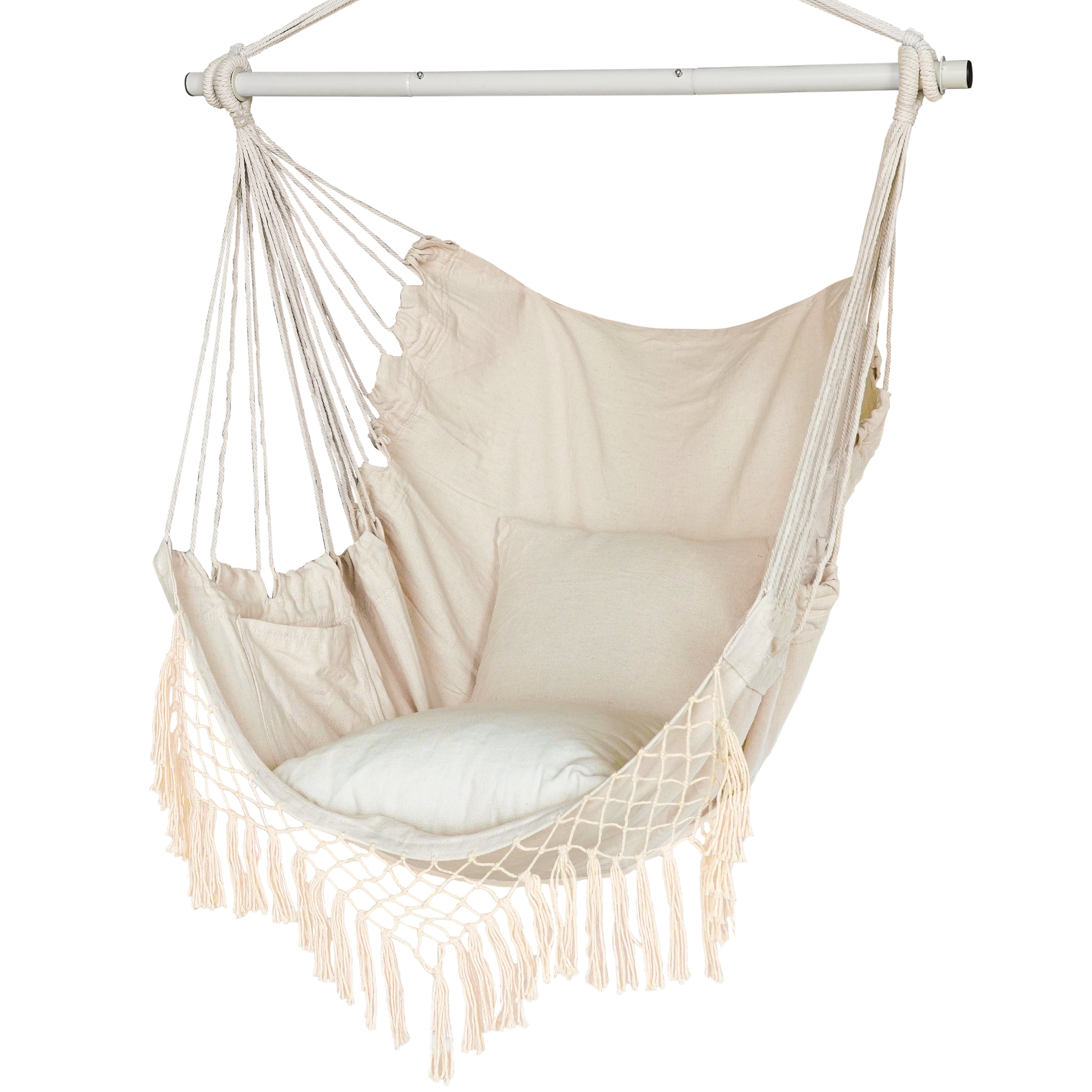 Walmart Hammock Chair for Adults, Hanging Rope Swing with 2 Cushions ...