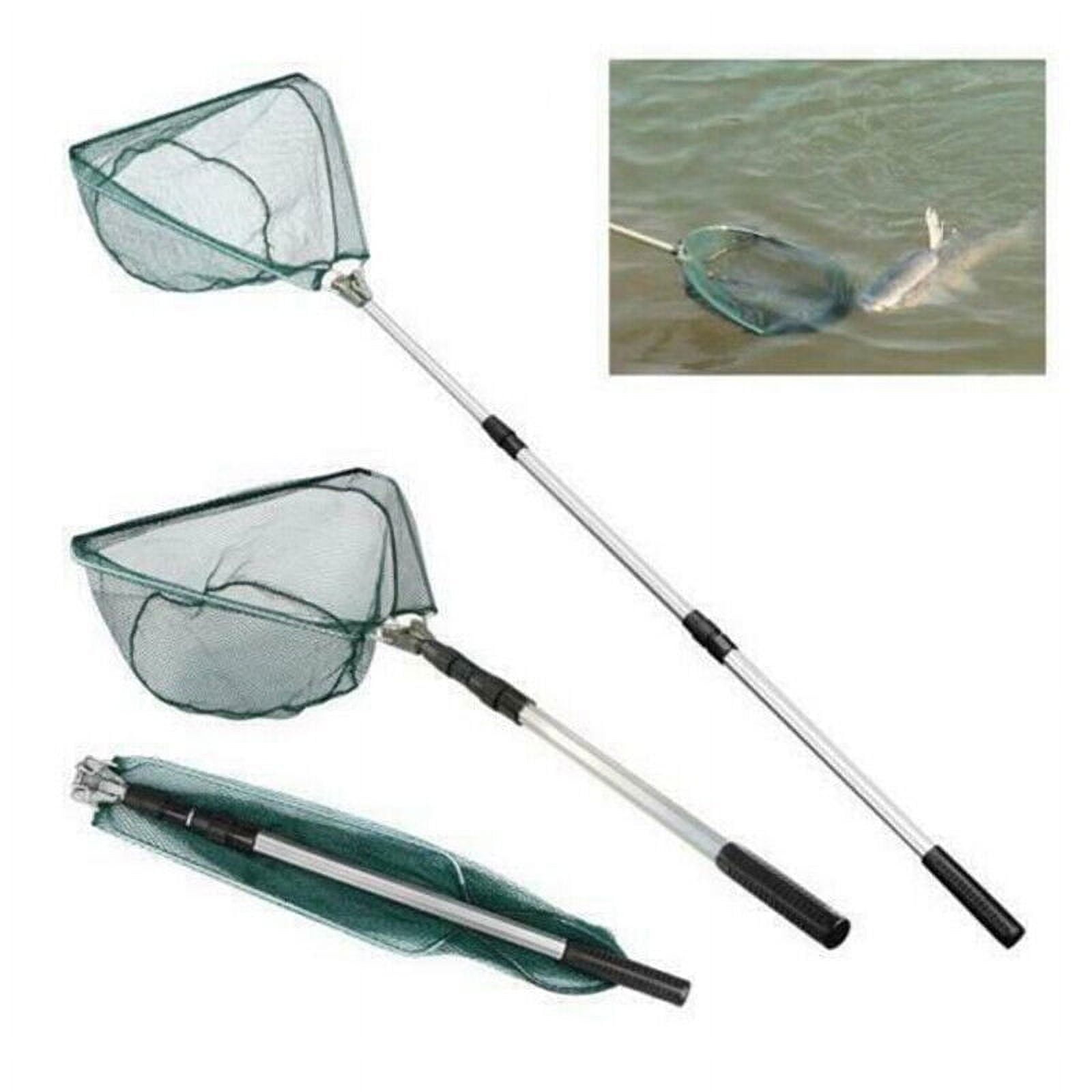 YAFELE Telescopic Folding Aluminum Handle Fishing Landing Net 3 Section ...