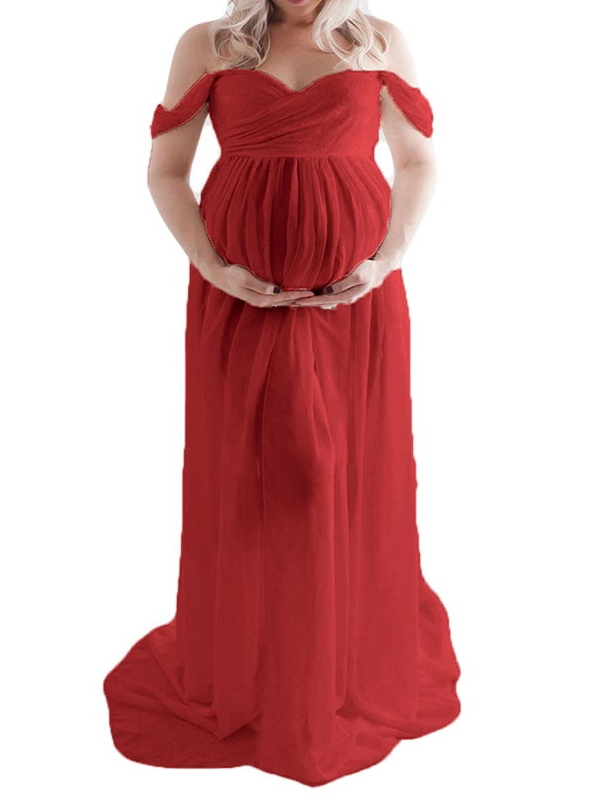 YAGHYAGH Pregnant Womens Lace Maternity Maxi Gown Photography Clothes ...
