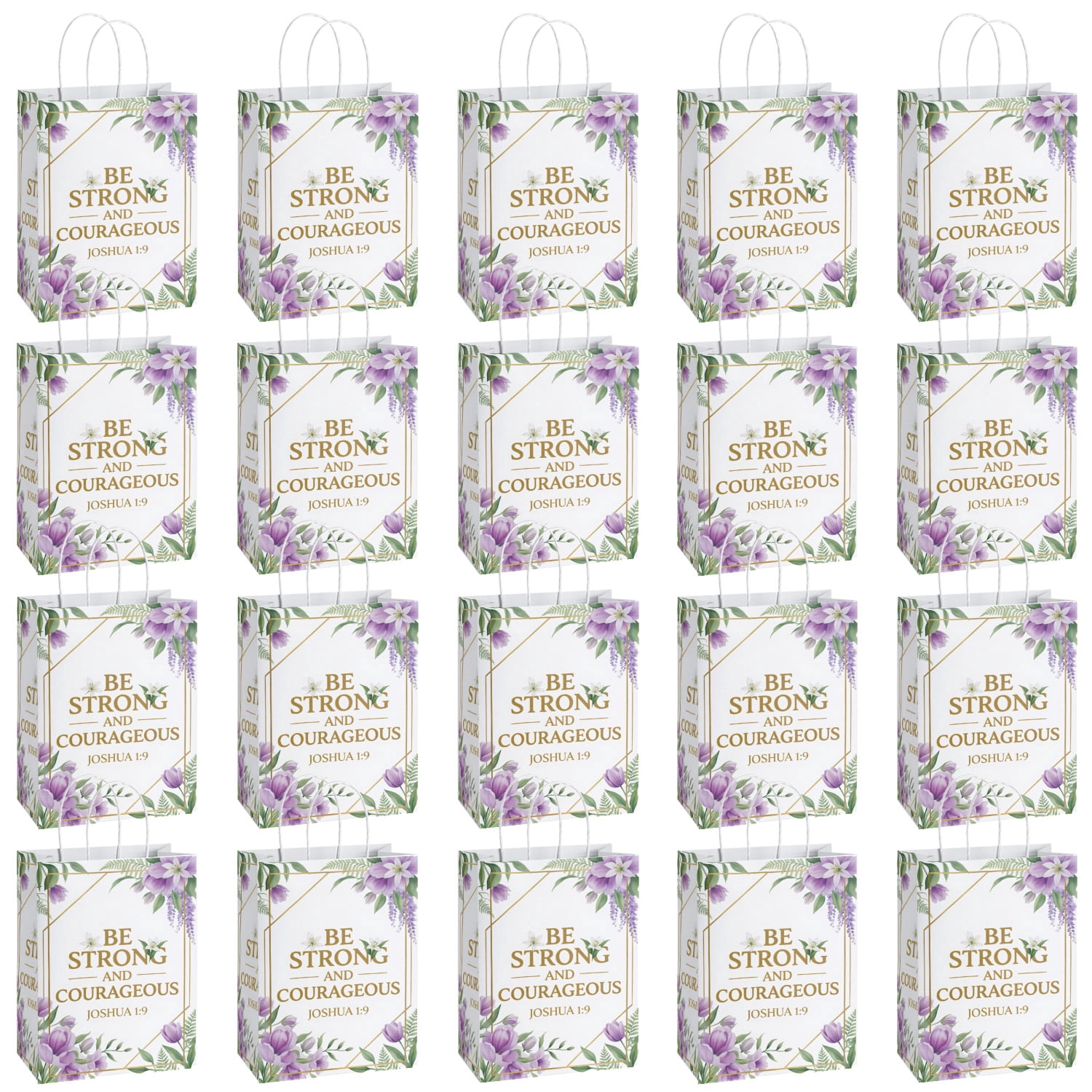 YAHAFEPY Christian God Bless Kraft Party Favor Bags, 20Pcs Catholic ...