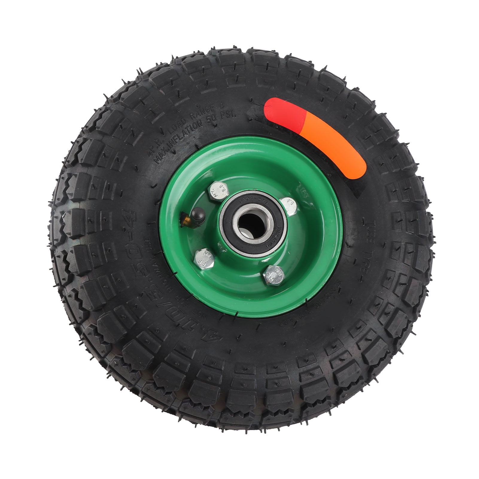 YAHHU 10.5 in / 26.6 cm Rubber Inflatable Tool Cart Tire Replacement ...