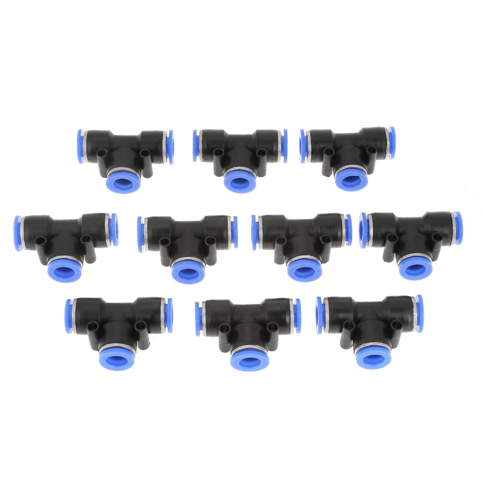 YAHHU 10 pcs 10mm 3/8 T Type Pneumatic Connector Air Line Quick ...