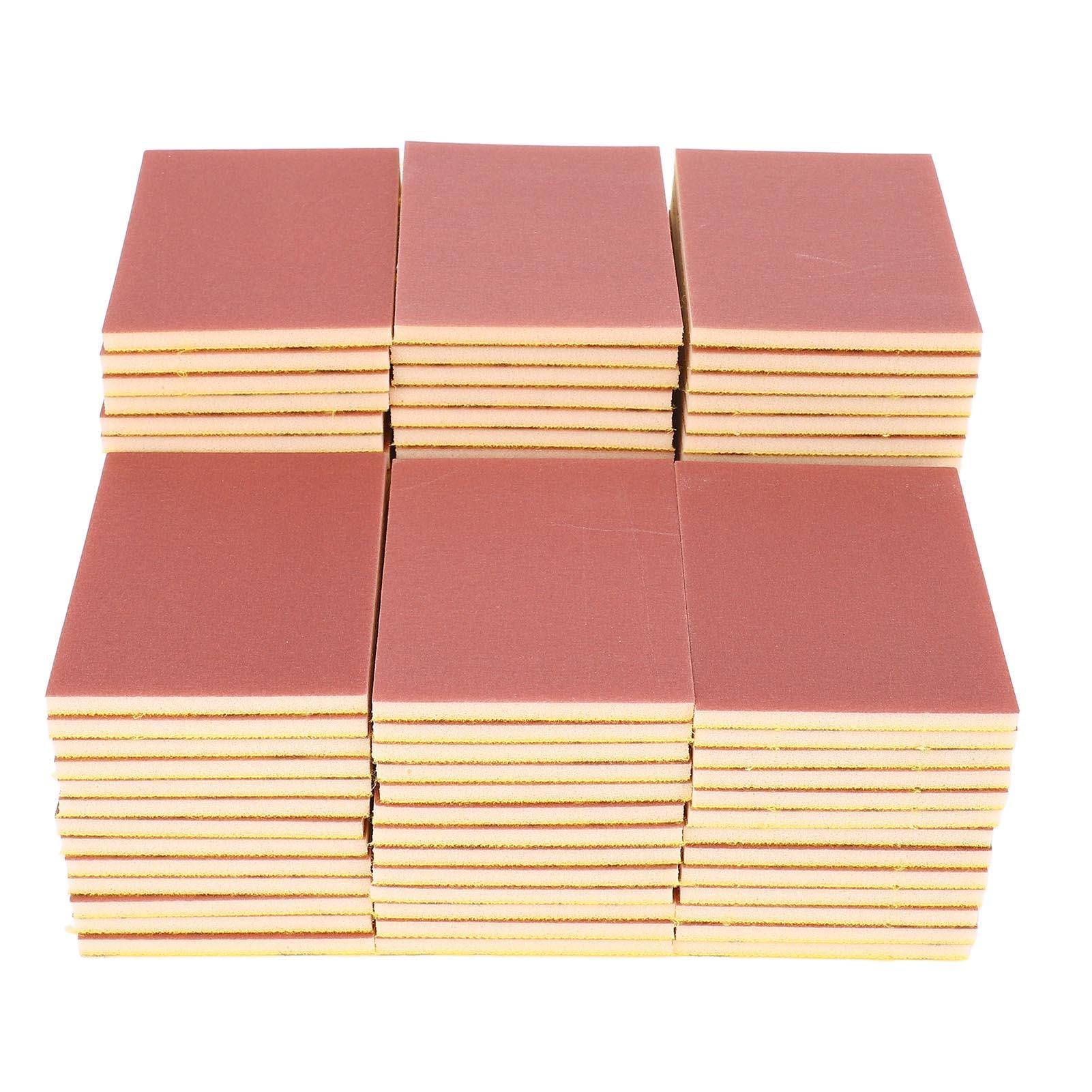 YAHHU 100-Pack 2000 Grit Sandpaper Sponge Blocks – Ultra‑Thin 3x4” Dual ...