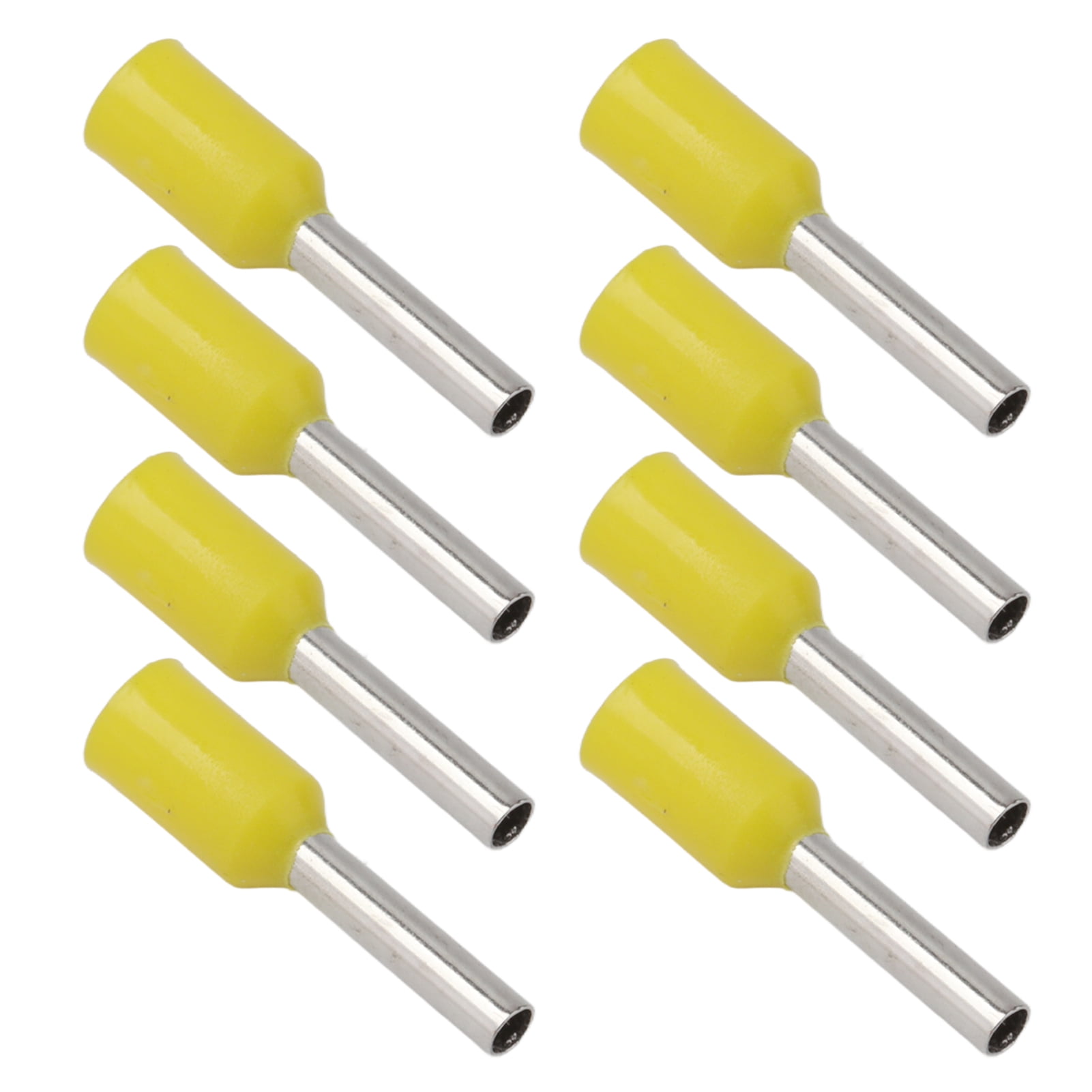 YAHHU 1000pcs E1008 Insulated Ferrules Terminal Copper PVC Pin Cord End ...