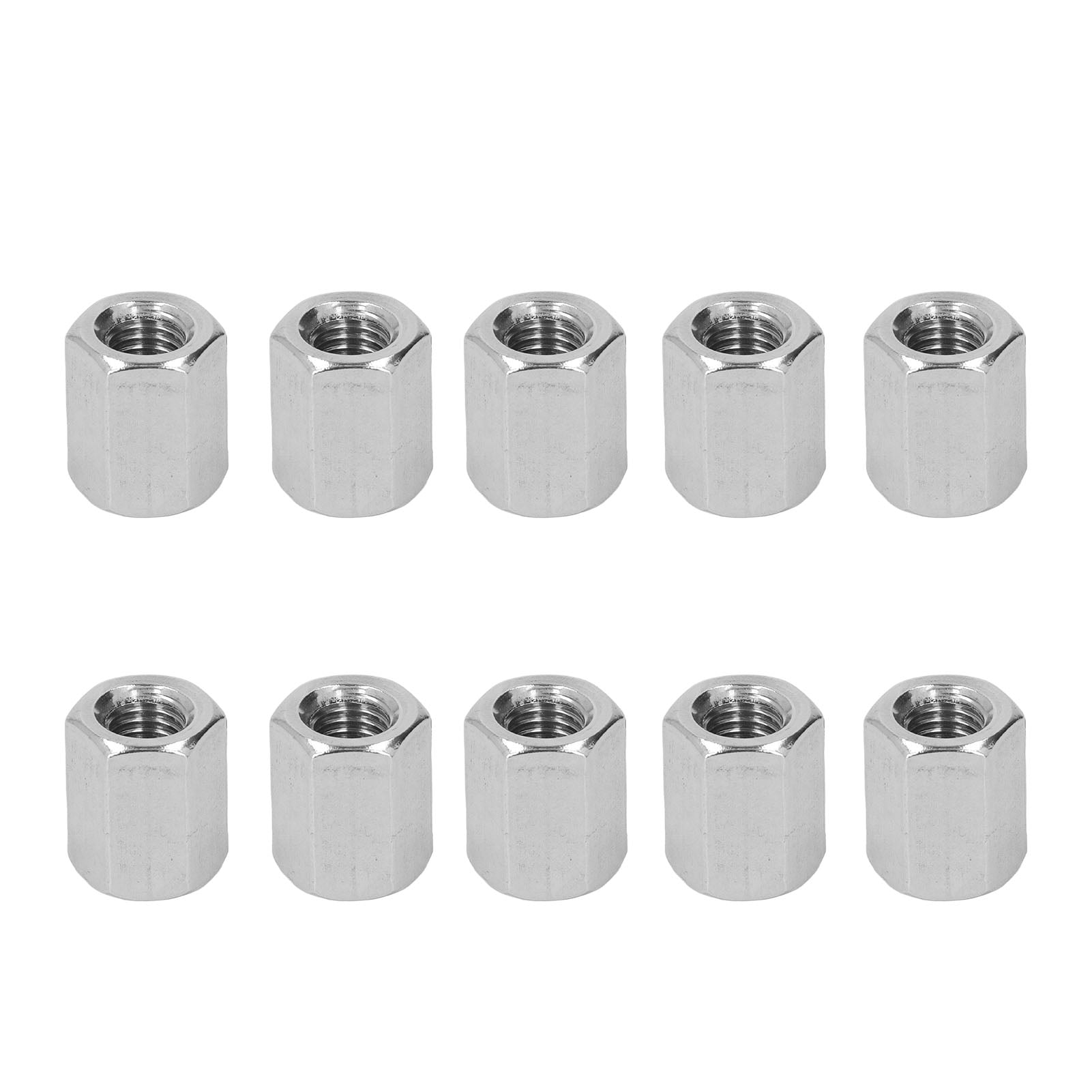 YAHHU 10Pcs M10 x 1.5-17-L22mm Hex Coupling Nut 304 Stainless Steel ...