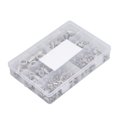 YAHHU 180 Pcs 304 Stainless Steel Flat Head Rivet Nut Kit Threaded ...
