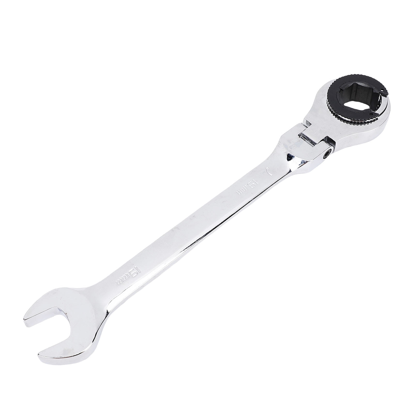 YAHHU 19mm Open Flex Head Ratcheting Wrench, 72-Tooth 180° Adjustable ...