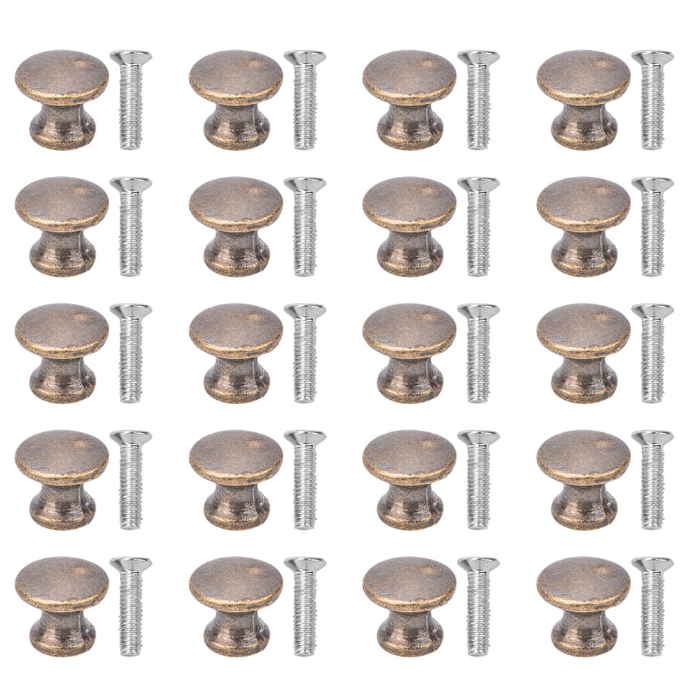 YAHHU 20 Set Mini Mushroom Head Handle Nipple Nail Small Drawer Cabinet ...