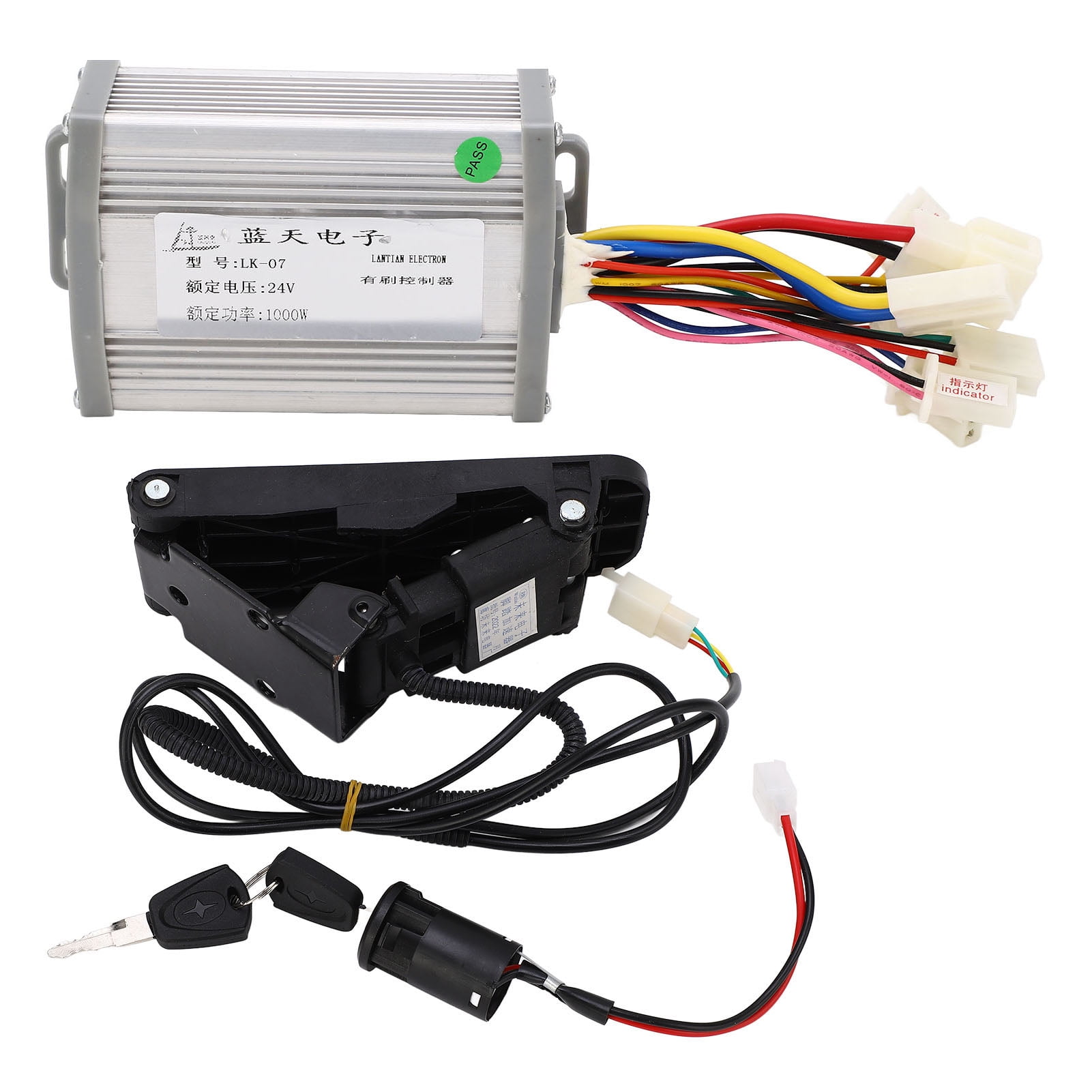 YAHHU 24V 1000W Electric Tricycle Brushed Controller Pedal Throttle Kit ...