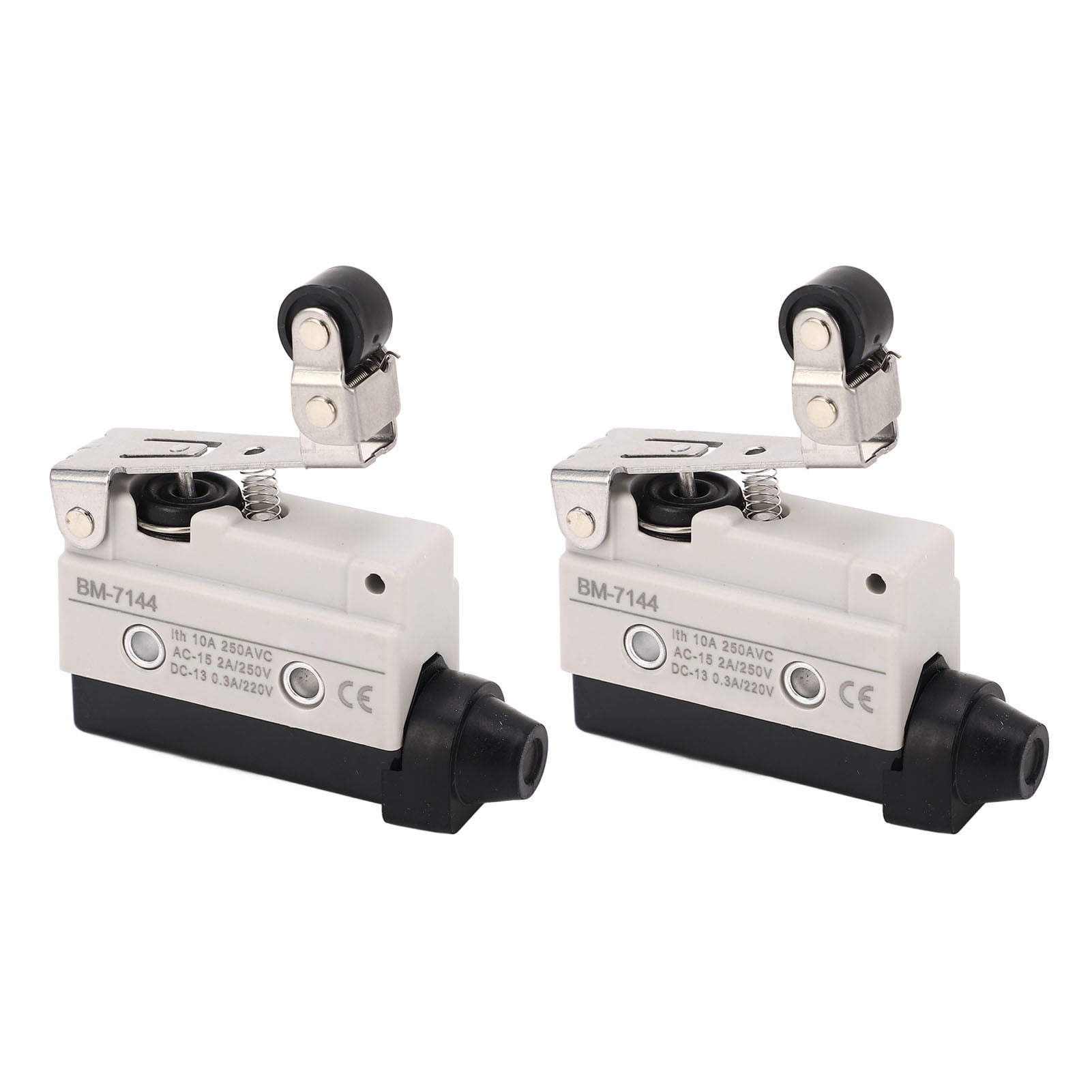 YAHHU 2PCS Micro Limit Switches with Spring Roller Lever Travel Switch ...