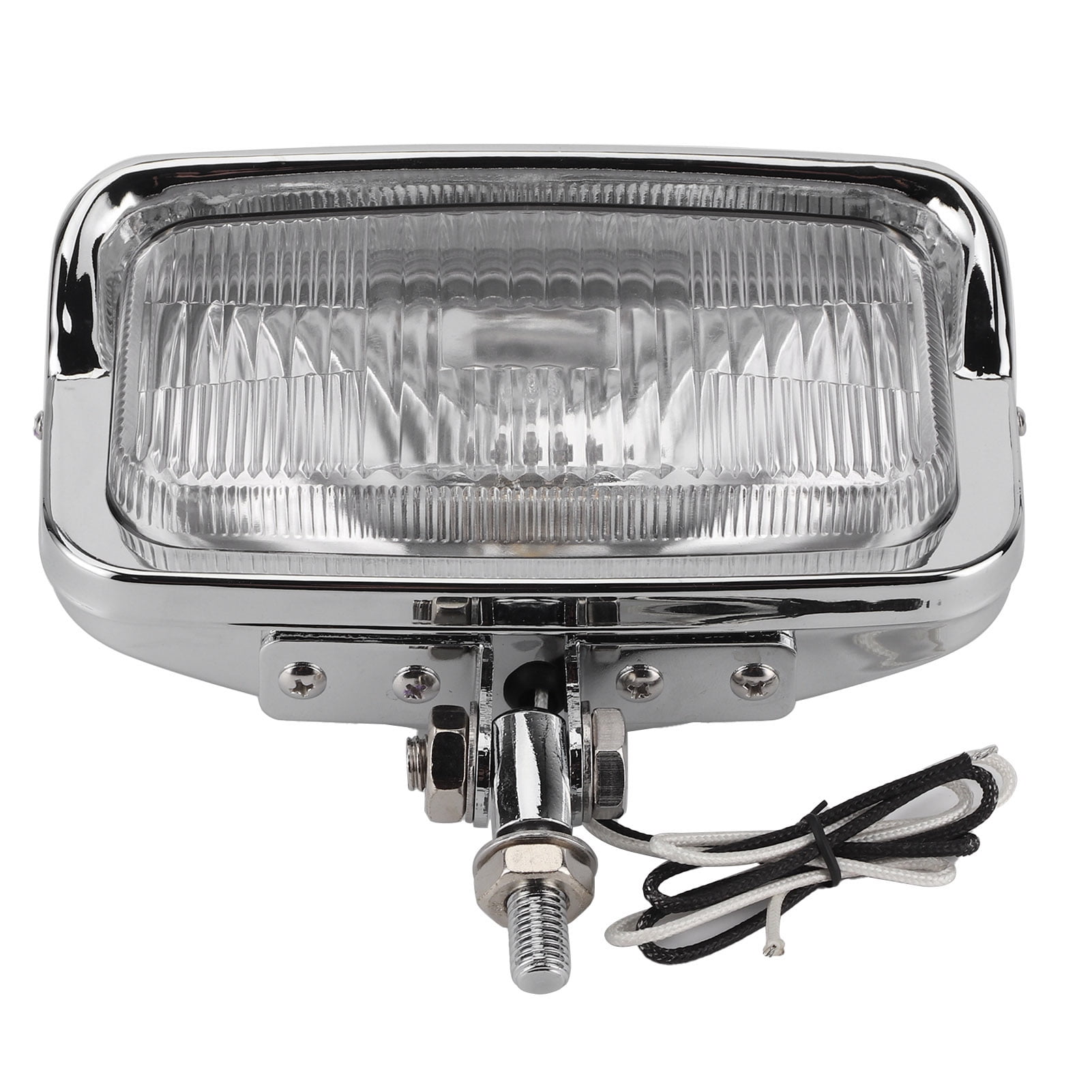 YAHHU 2pcs Retro Motorcycle Headlight Bright Square Dual Headlamp M10 ...