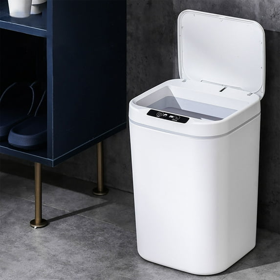 YAHHU 4 Gallon / 15 Liters Touch-Free Smart Sensor Garbage Can for ...
