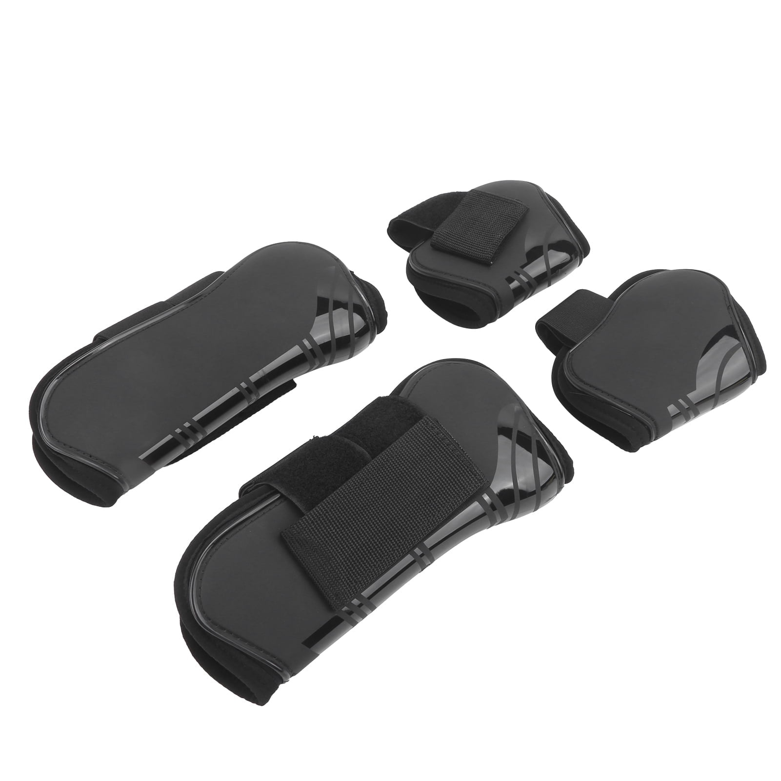 YAHHU 4 PCS Horse Tendon Boots Adjustable Front and Hind Leg Protectors ...