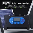 YAHHU 40A Solar Charge Controller 12V/24V Intelligent PWM Regulator ...
