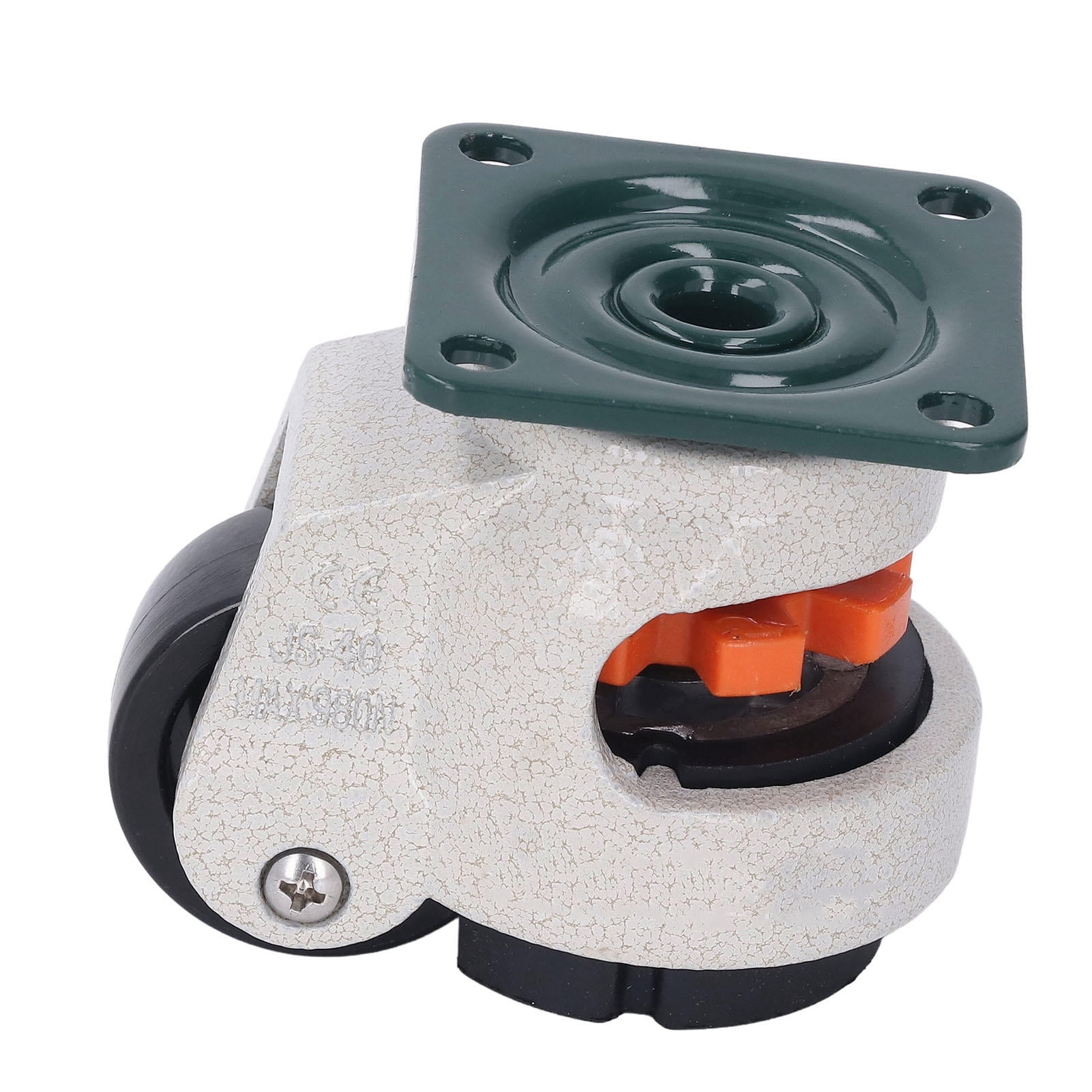 YAHHU 40mm Adjustable Height Plate Caster, 2200 lb Capacity, 360 ...