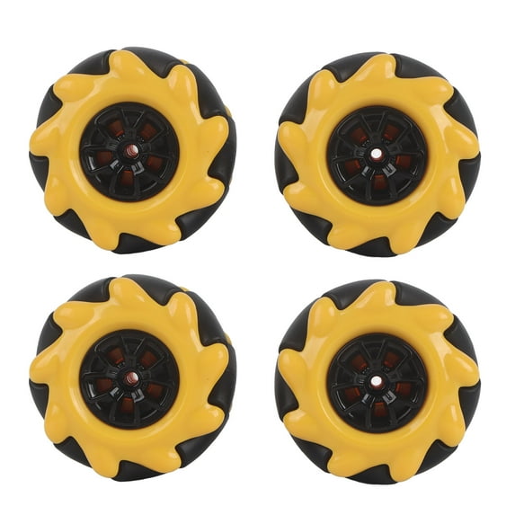 YAHHU 48mm (1.9 inches) Mecanum Wheels 4-Piece Set, Omnidirectional ...