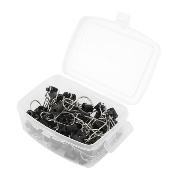 YAHHU 50‑Pack Stainless Steel Double‑Lock Fishing Sinker Slides – Heavy ...