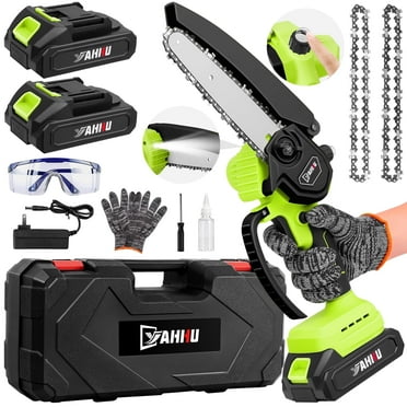 Bauer 20V Cordless Chainsaw 10" Bar, Battery-Powered Brushless (Tool ...