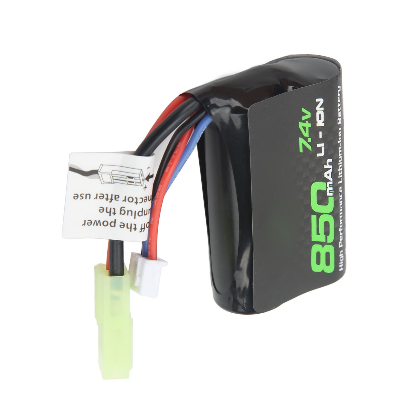 YAHHU 7.4V 850mAh Lipo Battery for 1/16 Scale Remote Control Off-Road ...