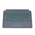 YAHHU 7-Color Backlit Wireless Standard Keyboard Compact Ergonomic ...