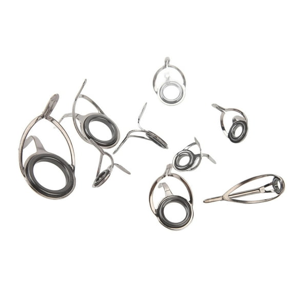 YAHHU 9‑Piece Fishing Rod Tip Repair Kit – Metal & Ceramic Guides for ...