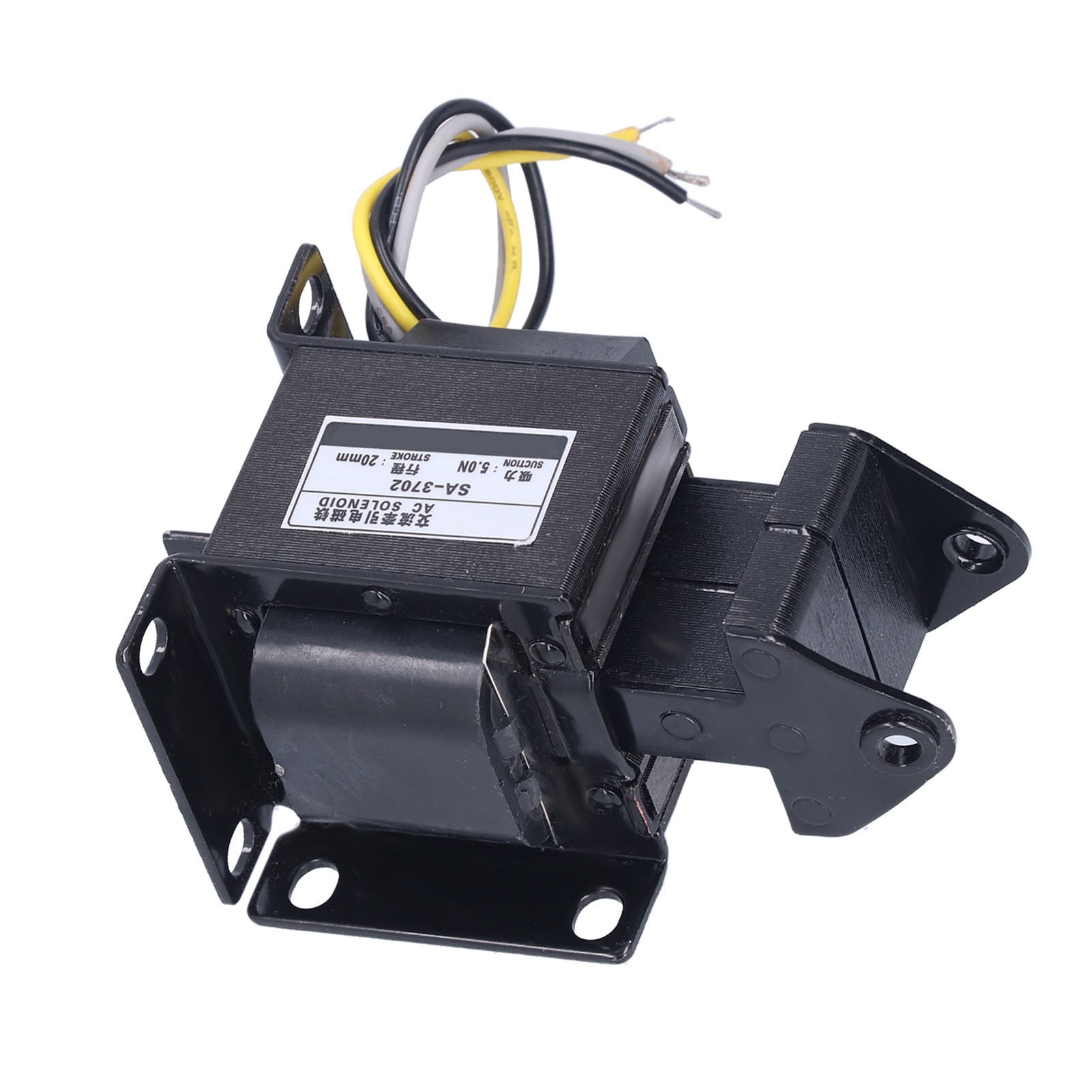 YAHHU AC Solenoid Electromagnet Traction Push Pull Electric Magnet 220V ...
