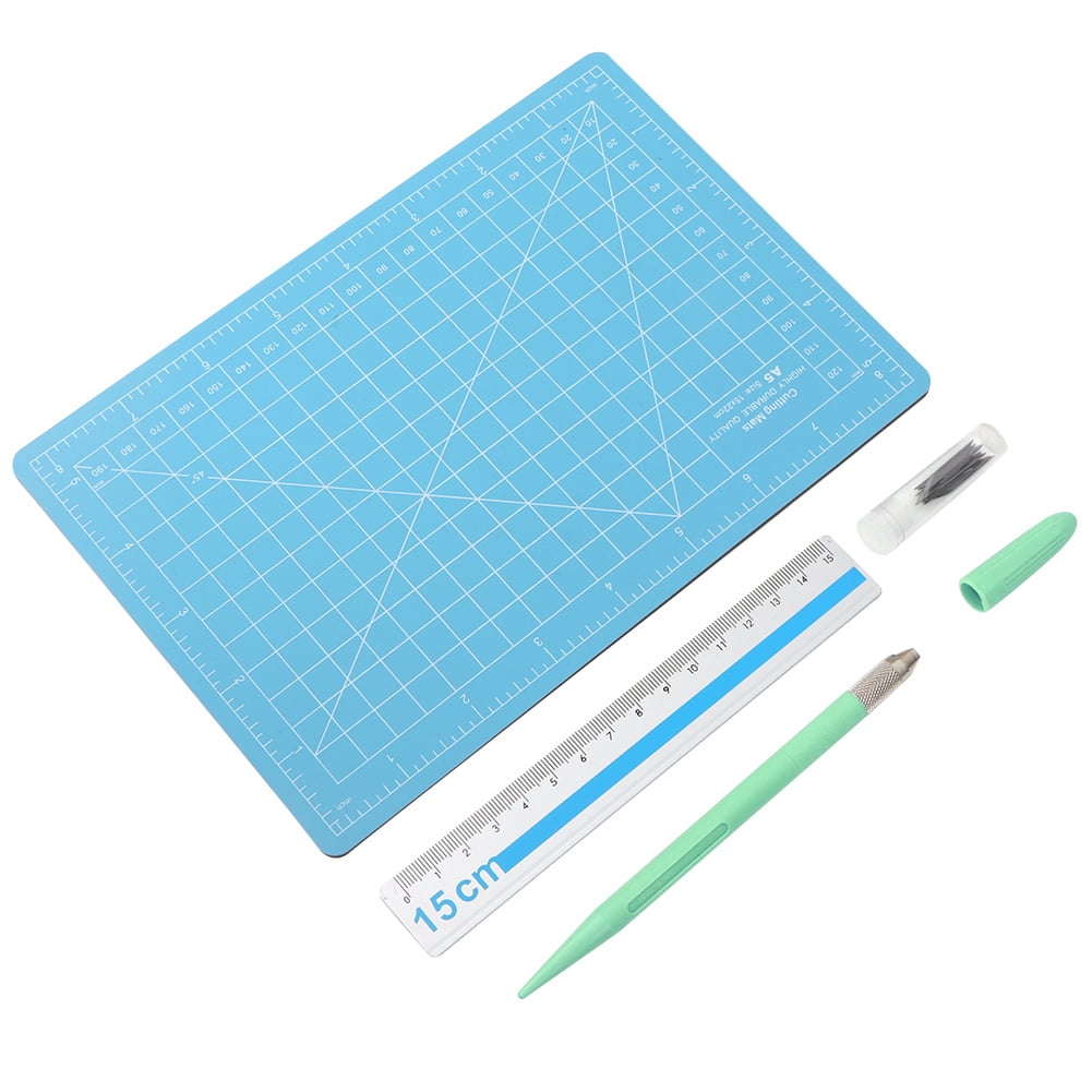 YAHHU DIY Crafts Carving Tool Set A5 Cutting Pad Wood Sculpture Pencil ...