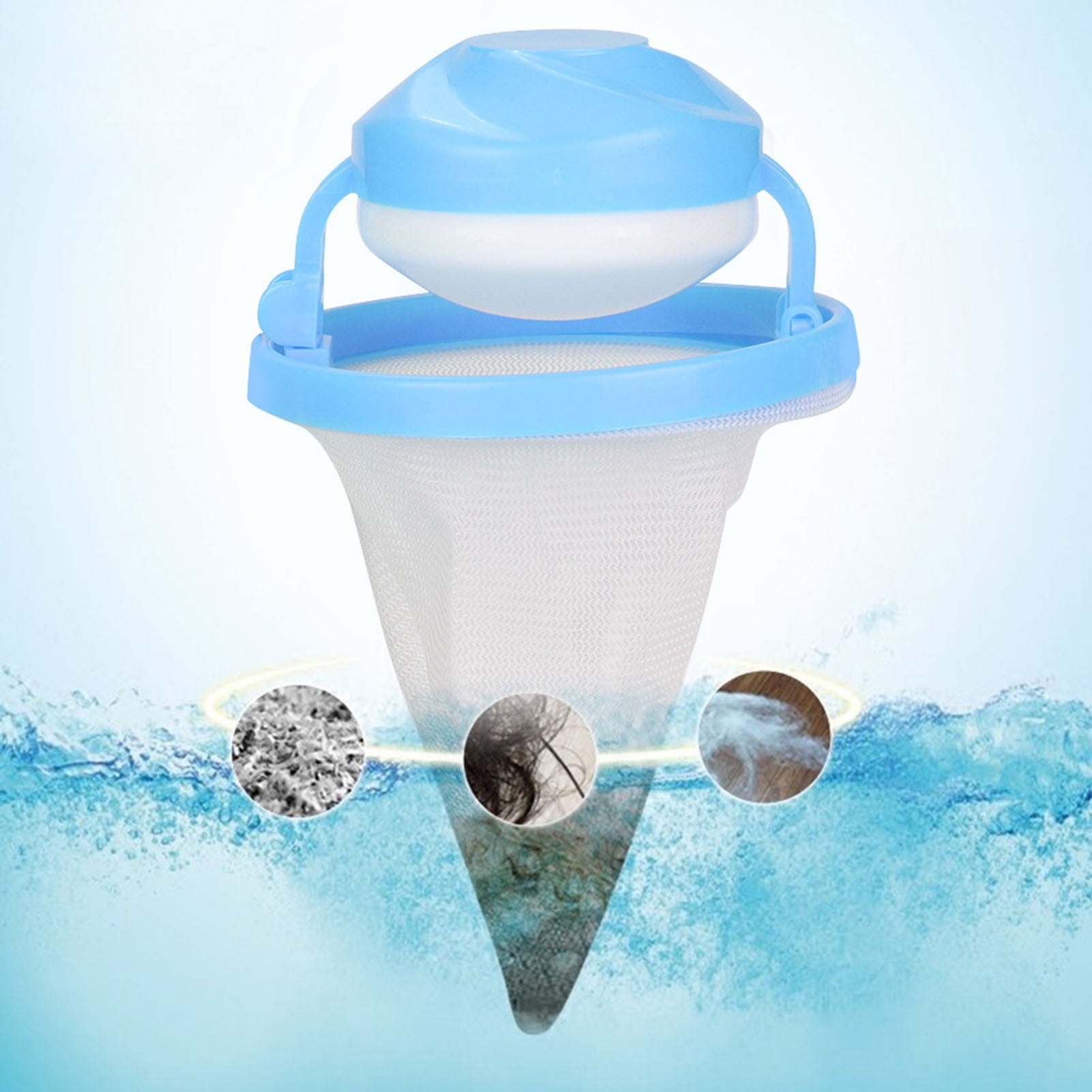 YAHHU Floating Lint Mesh Bag Pet Hair Collector, Reusable Laundry ...