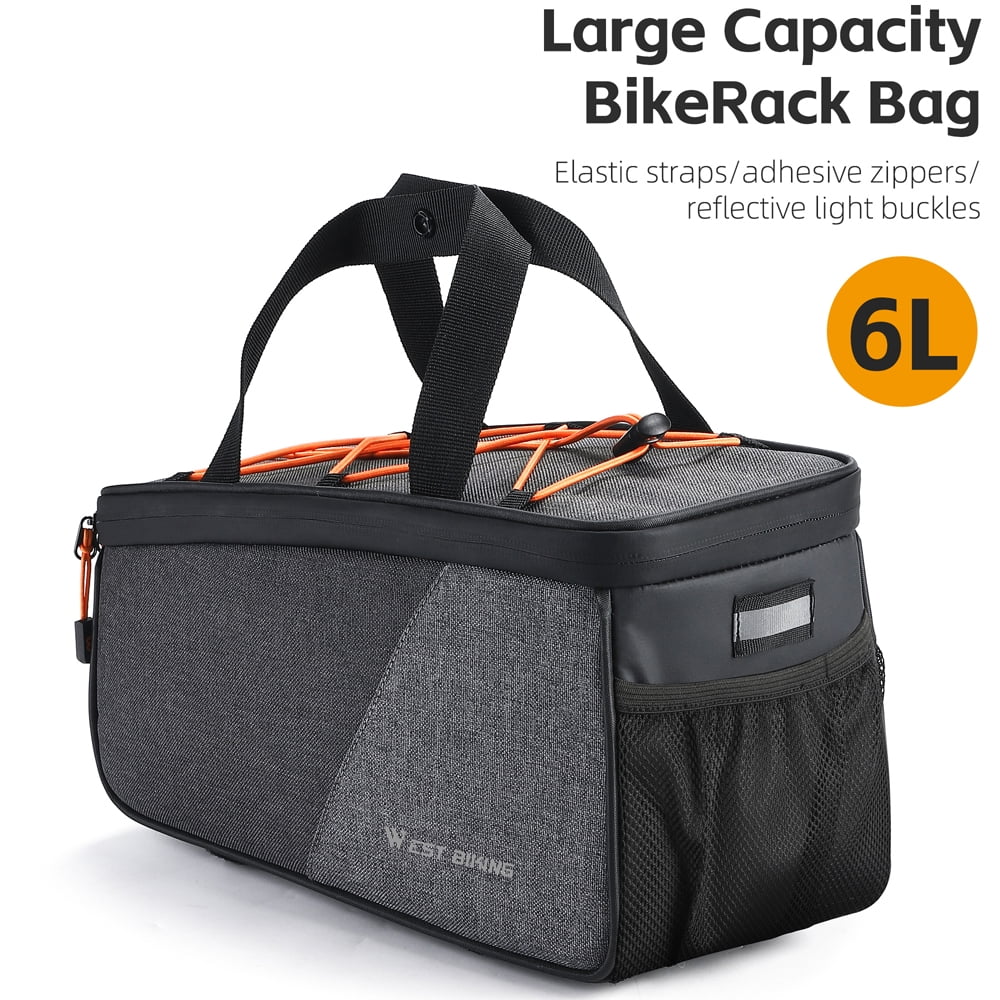 YAHHU Large Capacity 6L Bicycle Rear Rack Bag Outdoor Travel Portable ...