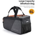 YAHHU Large Capacity 6L Bicycle Rear Rack Bag Outdoor Travel Portable ...