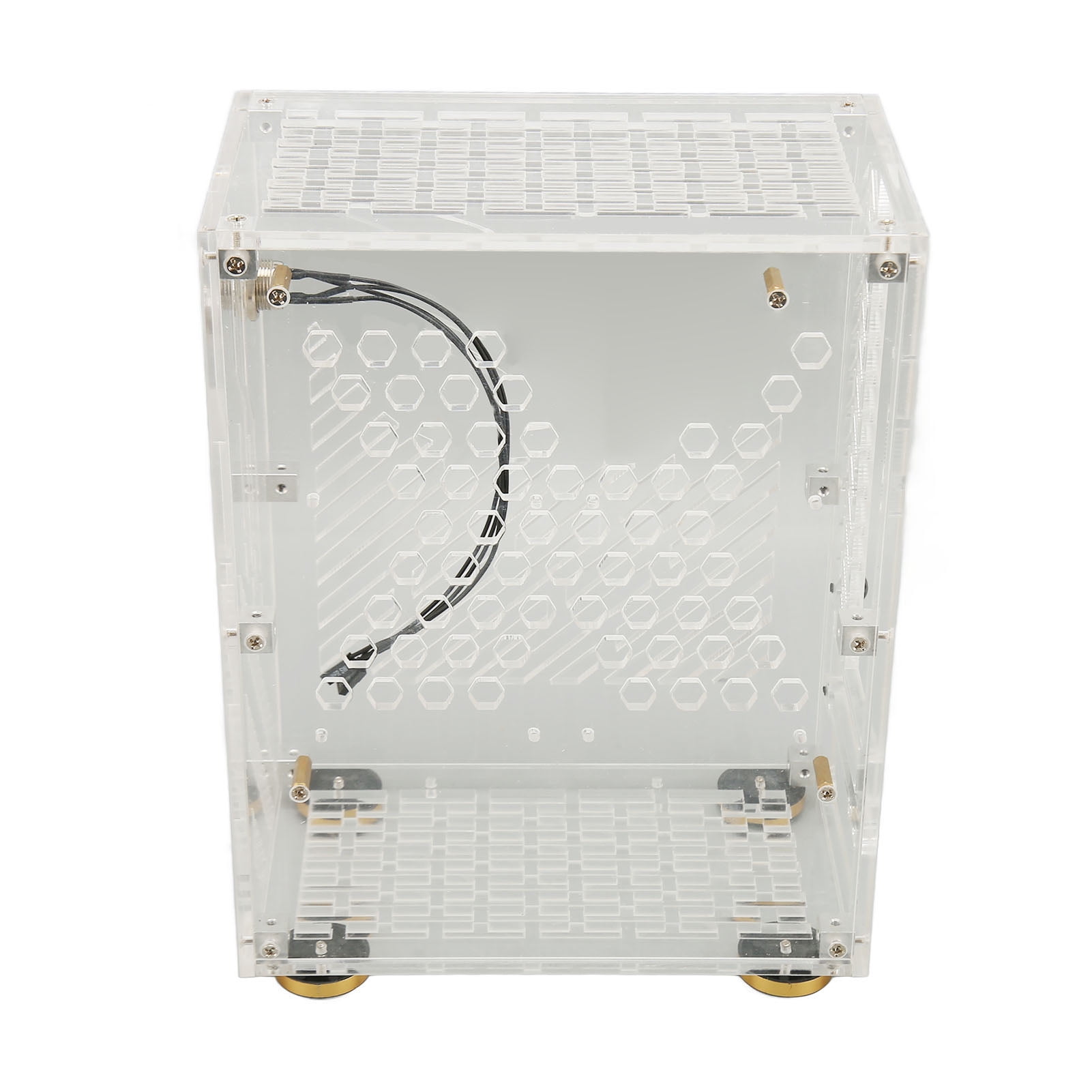 YAHHU Mini ITX Case 4.3L Clear Acrylic Panel Computer Case for FLEX 1U ...