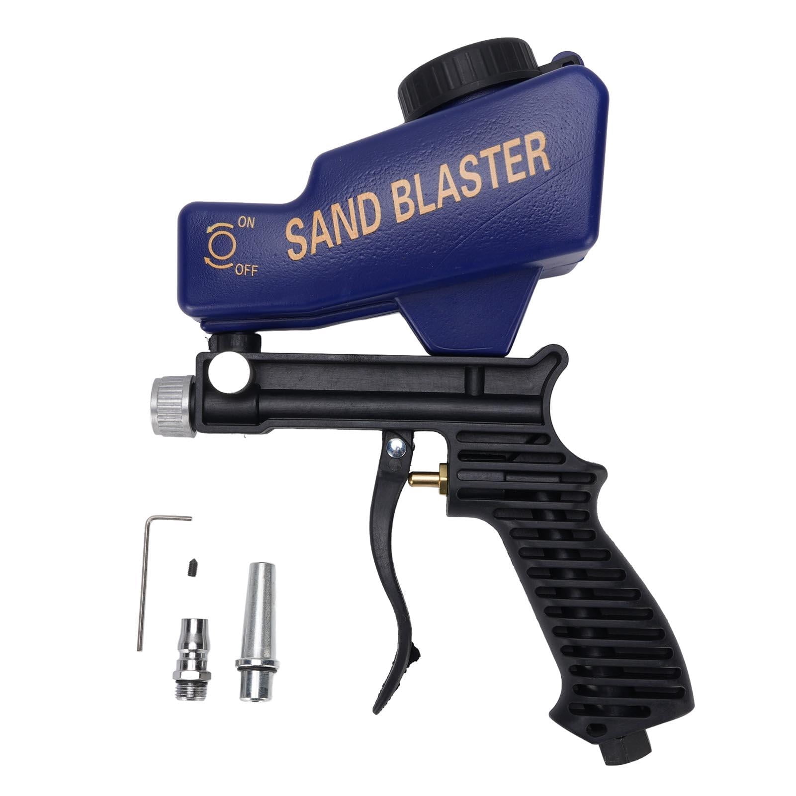YAHHU Portable Handheld Sand Blaster – 140 psi, 4 cfm, Wet/Dry Cleaning ...