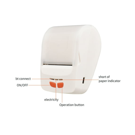 YAHHU Portable Thermal Receipt Printer 58mm Wireless Bluetooth USB POS ...