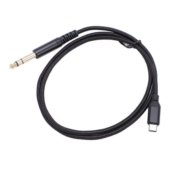 YAHHU Premium Nylon Braided USB C to 1/4 Inch TRS Audio Stereo Cable 3 ...